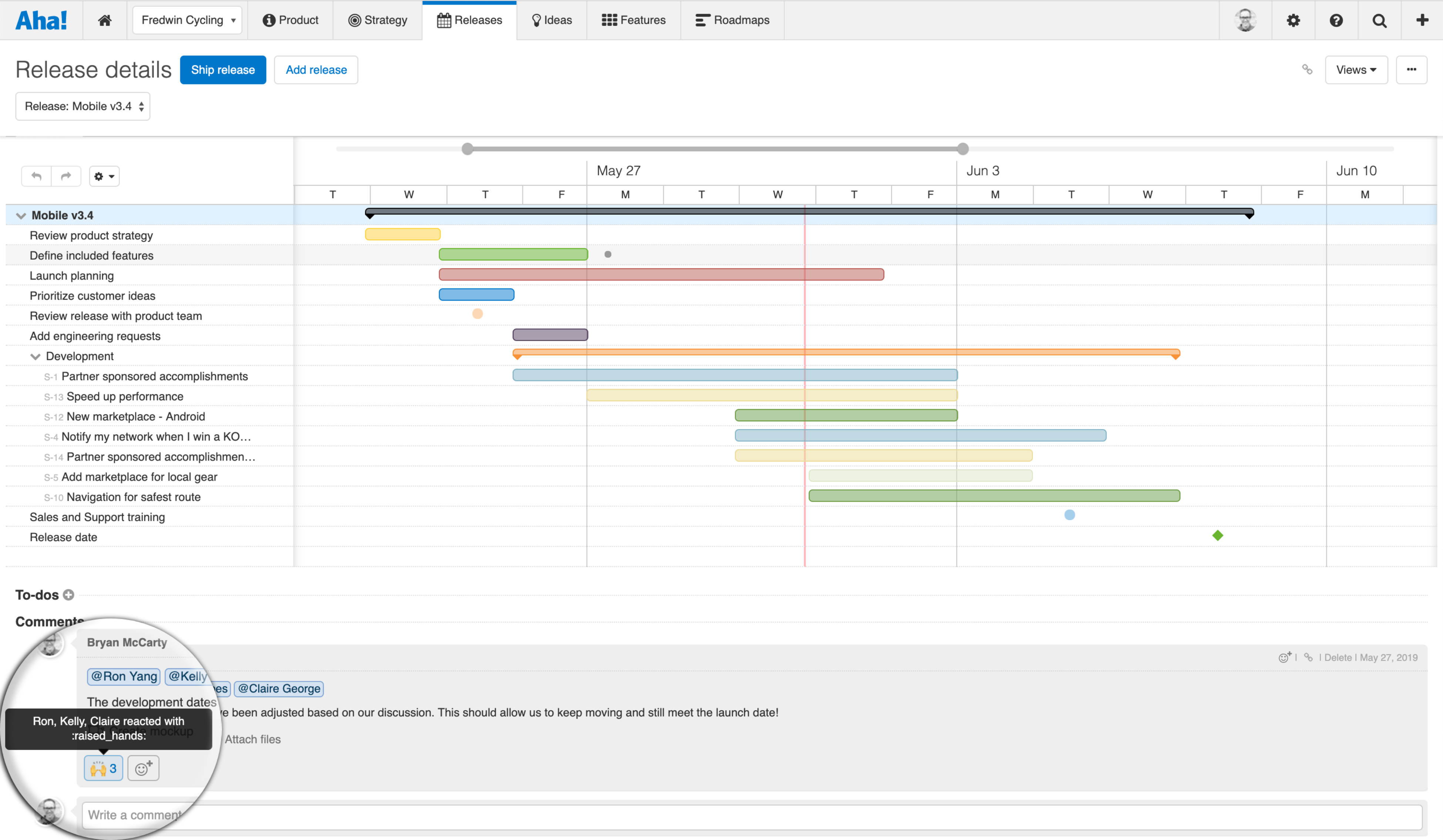 Just Launched! — Celebrate the Team’s Work With Emoji Reactions 🎉 | Aha ...