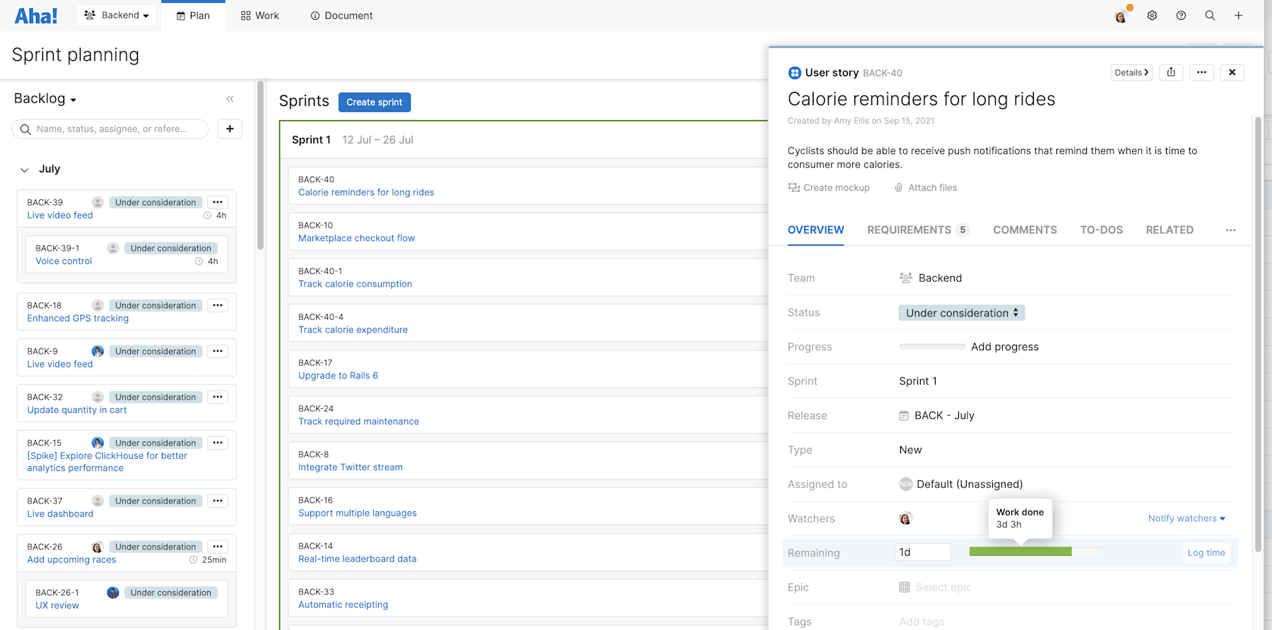 Aha! Develop Tour - Scrum | Aha! software
