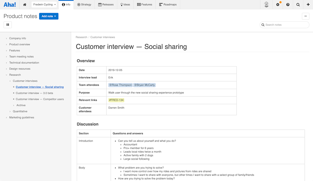 Just Launched! — 6 Note Templates for Better Team Collaboration | Aha ...