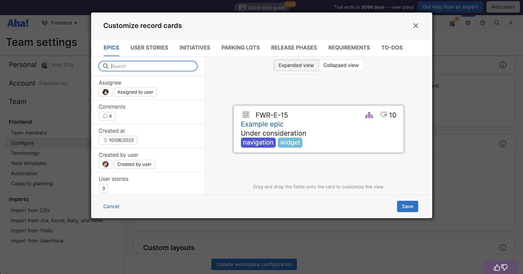 A Better Way to Customize Cards in Aha! Roadmaps and Aha! Develop | Aha ...