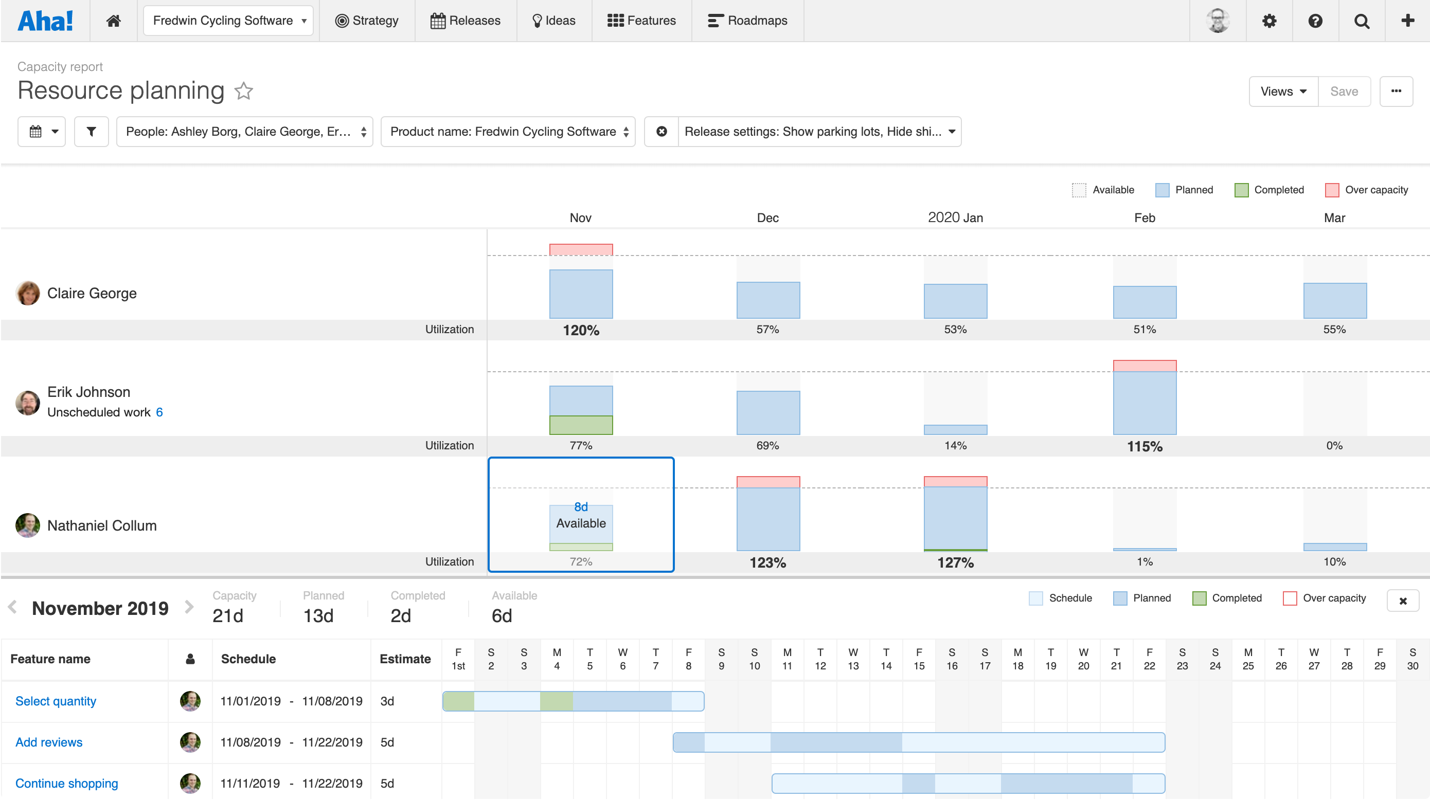 Just Launched! — New Capacity Report for Better Resource Planning | Aha ...