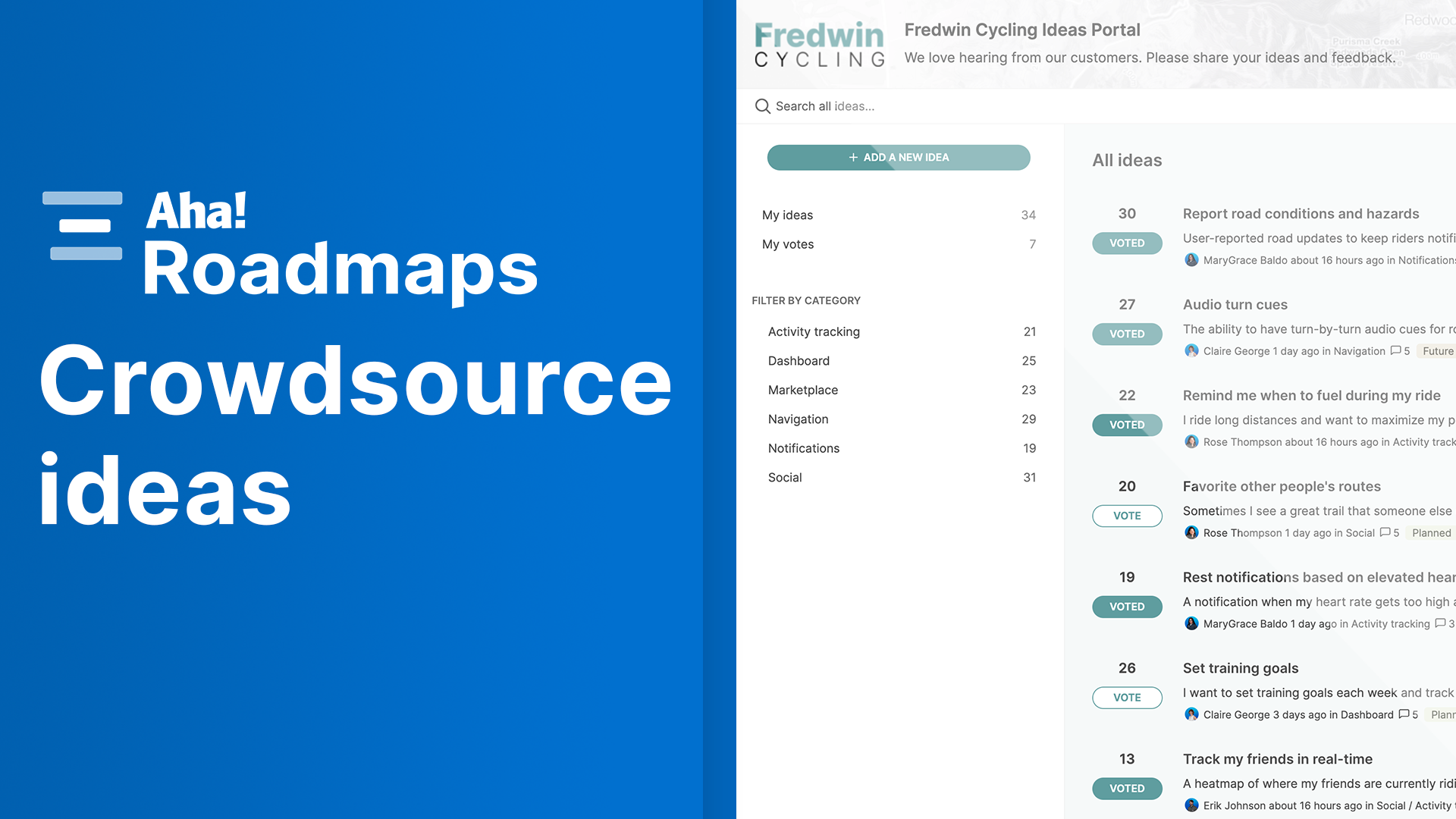 Aha! Roadmaps | Idea management overview