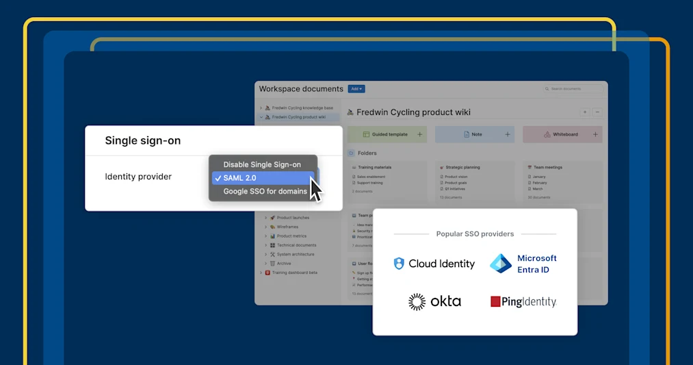 Provide single sign-on access to product documentation