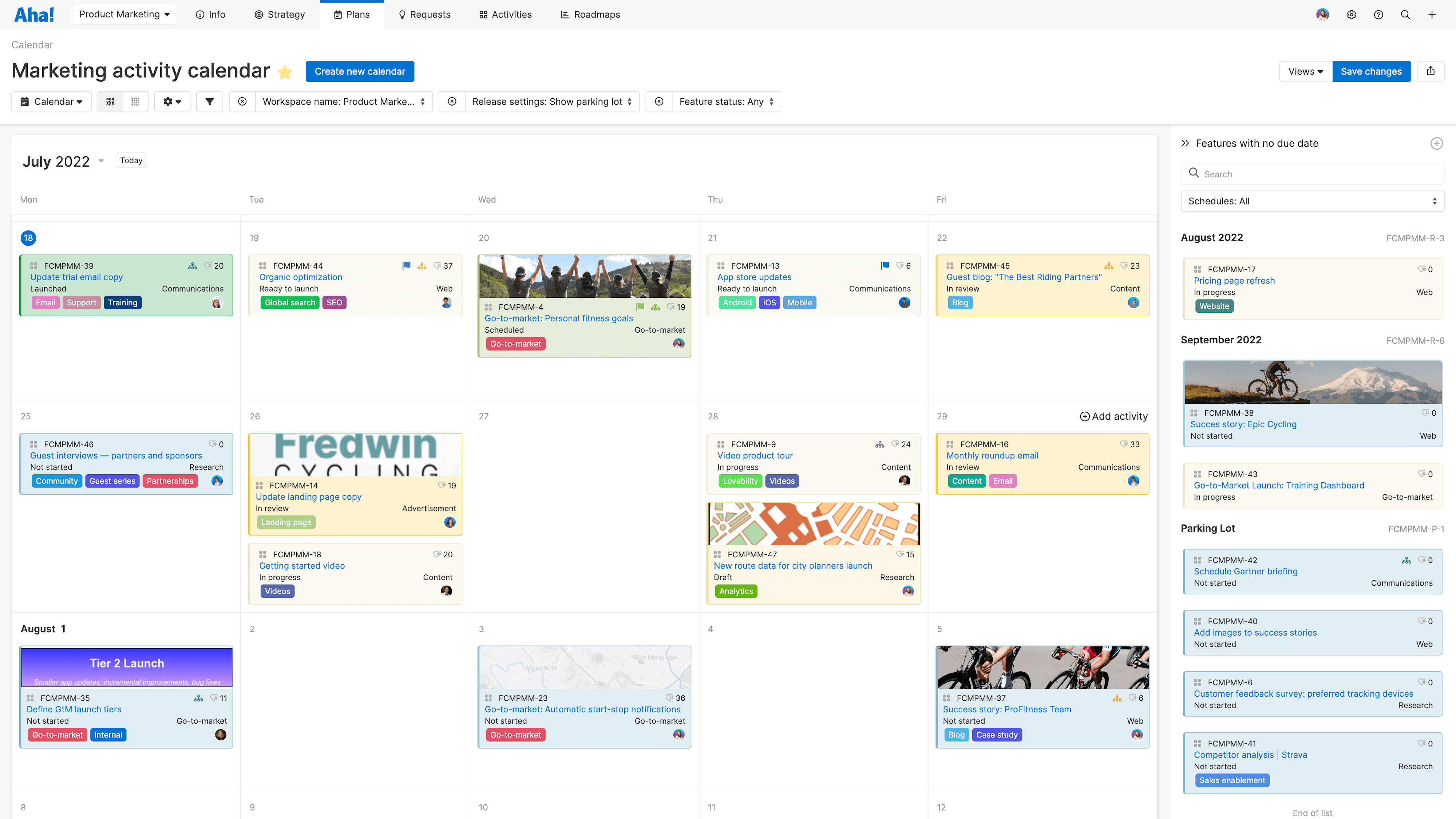7 Ways the Aha! Team Reports on Product Development Progress | Aha! software
