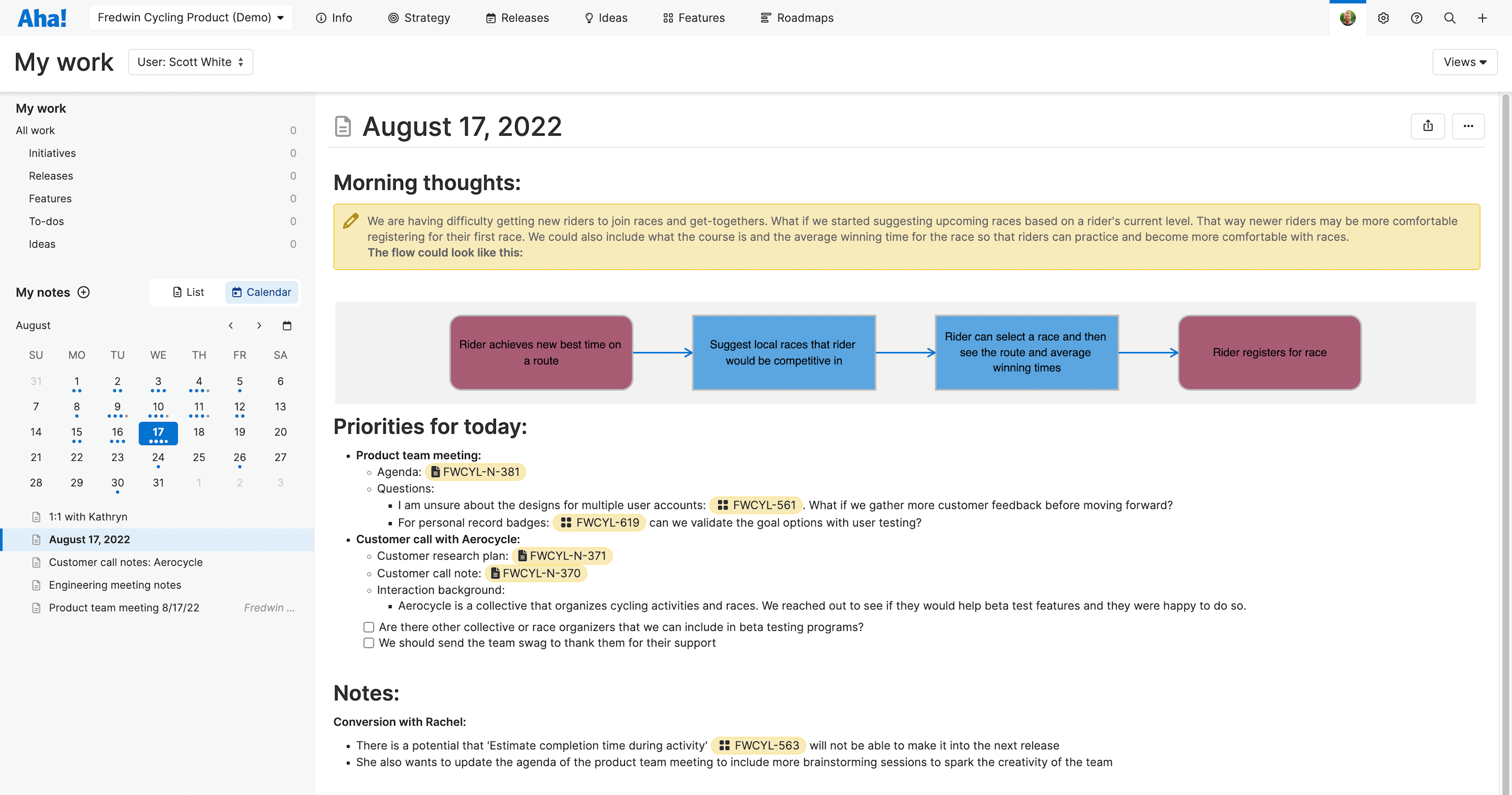 August 19, 2022 release notes | Aha! software