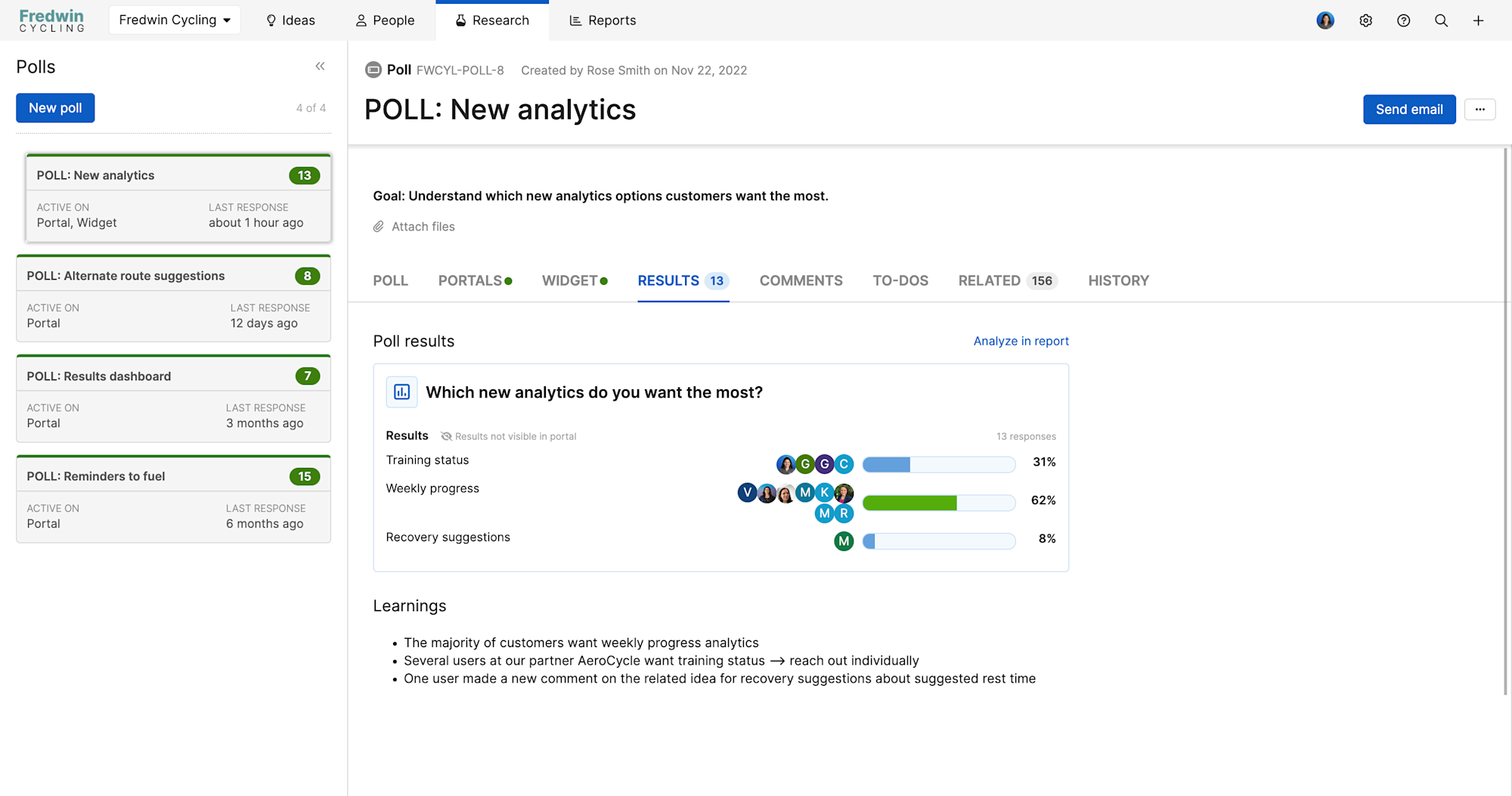 Start Gathering More Customer Feedback With In-App Polls | Aha! software