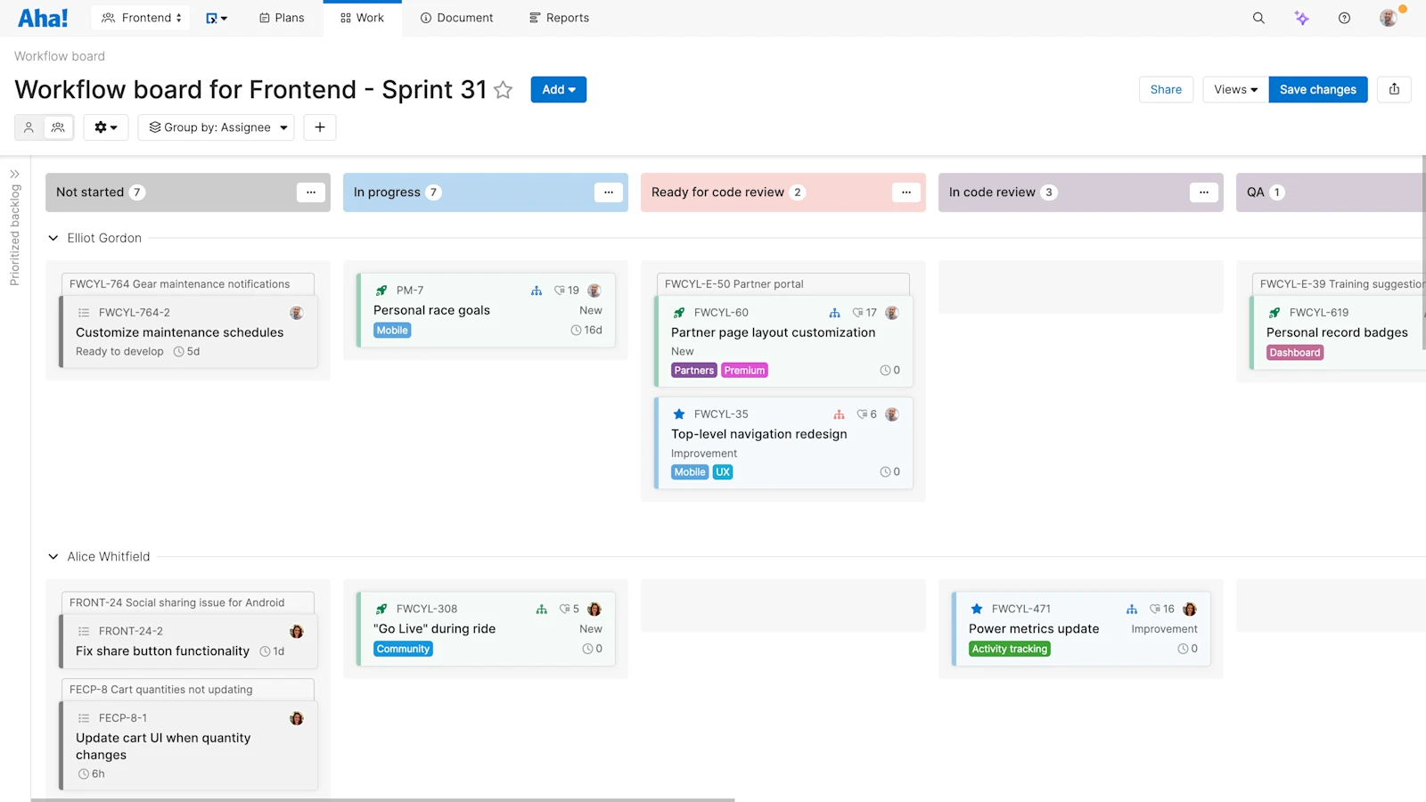 Aha! Develop Streamlined UI — Increase Team Productivity