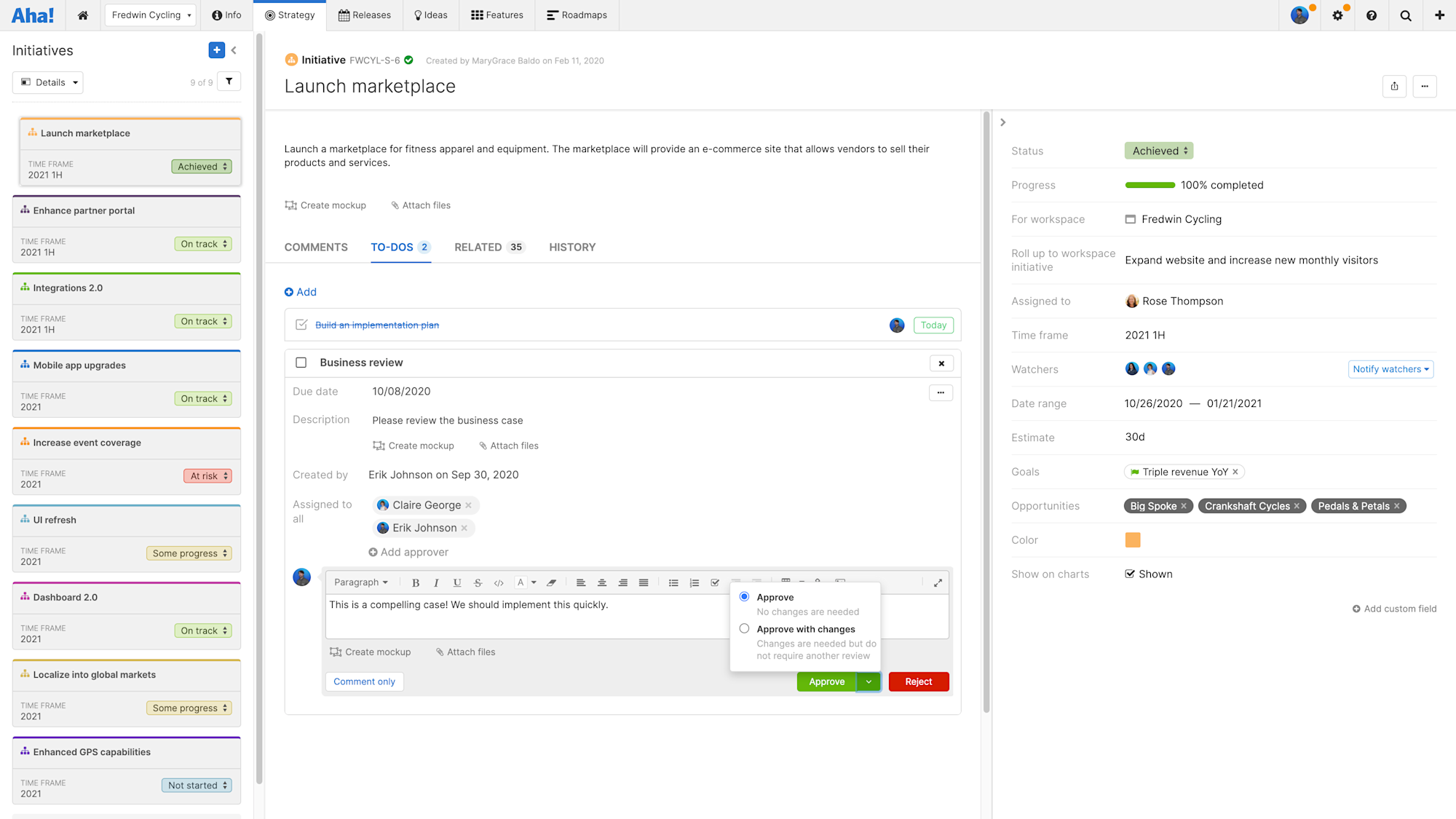 Trello Roadmap Tool Integration Aha
