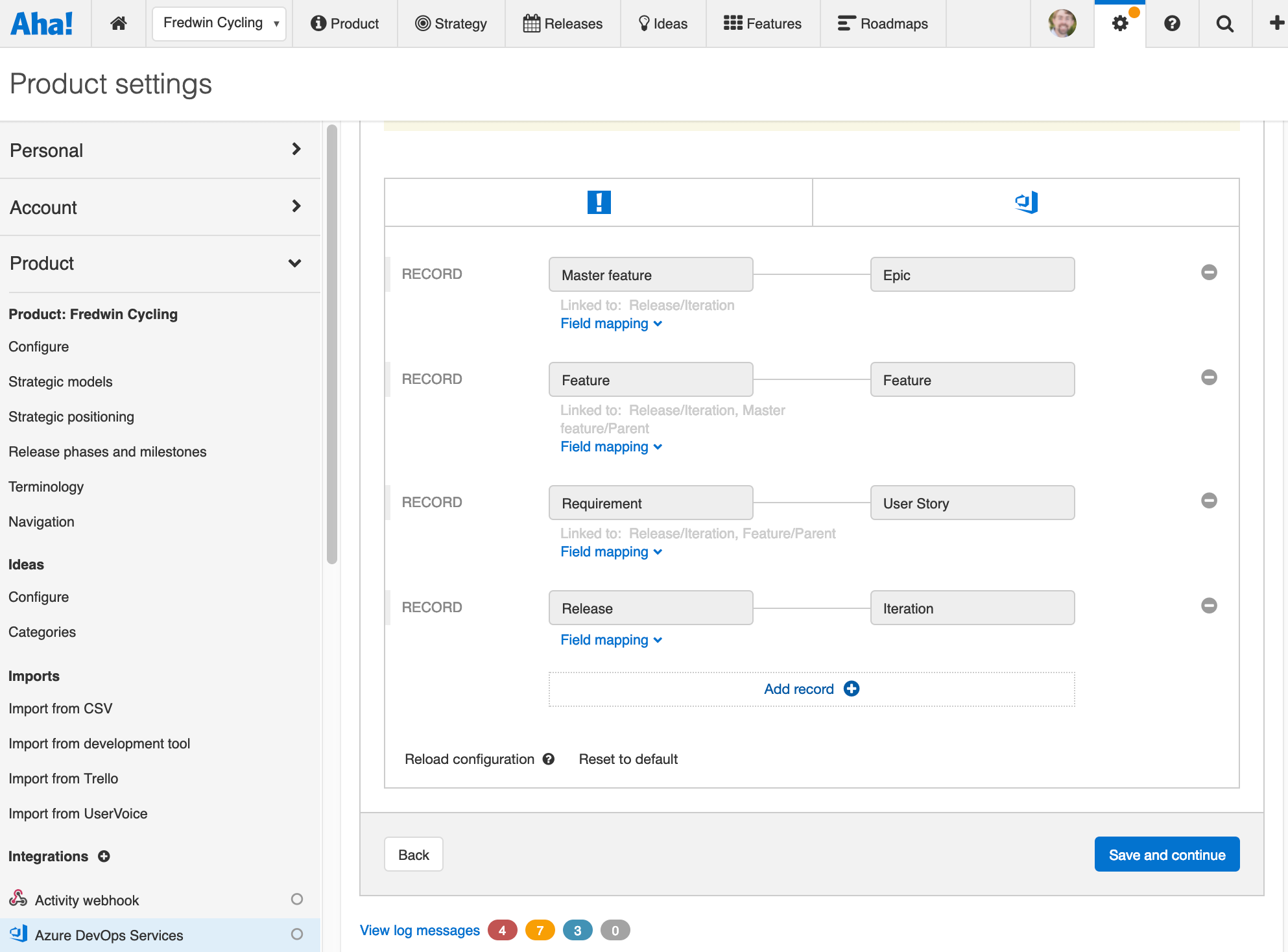 Integrate Aha With Azure Devops Services Or Azure Devops Server