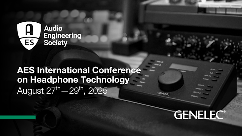 2025 AES International Conference on Headphone Technology - Genelec.com