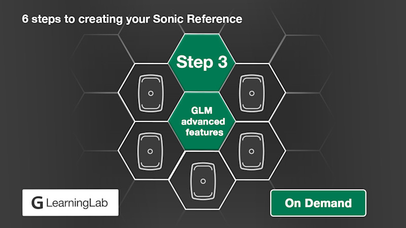 6 steps to creating your Sonic Reference - Step 3: GLM advanced ...