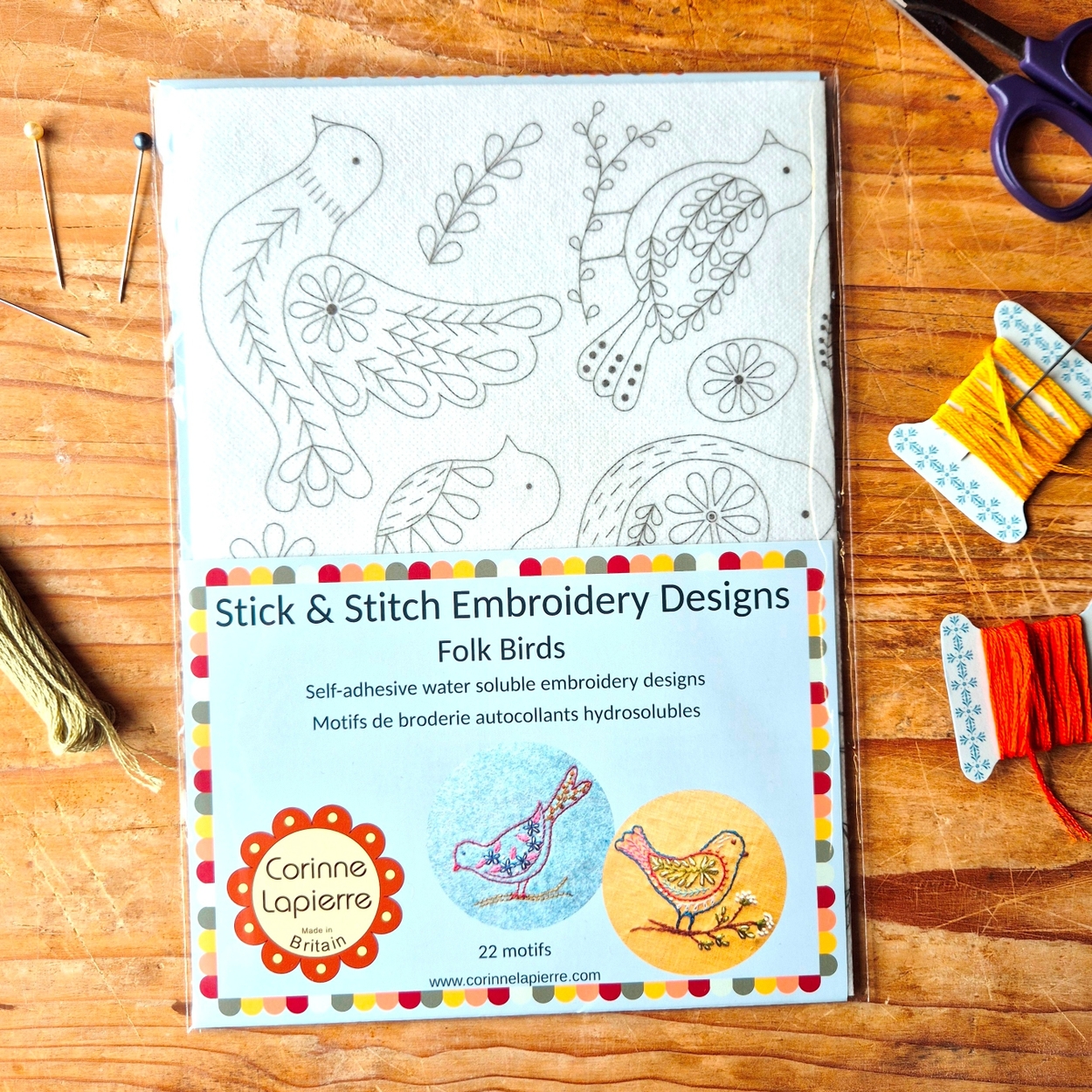 *Corinne Lapierre Stick & Stitch Embroidery Designs - Folk Birds ...