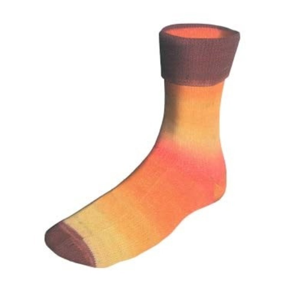Twin Soxx sock wool - 0239 - orange/rust - Lang Yarns | Craftee Cottage