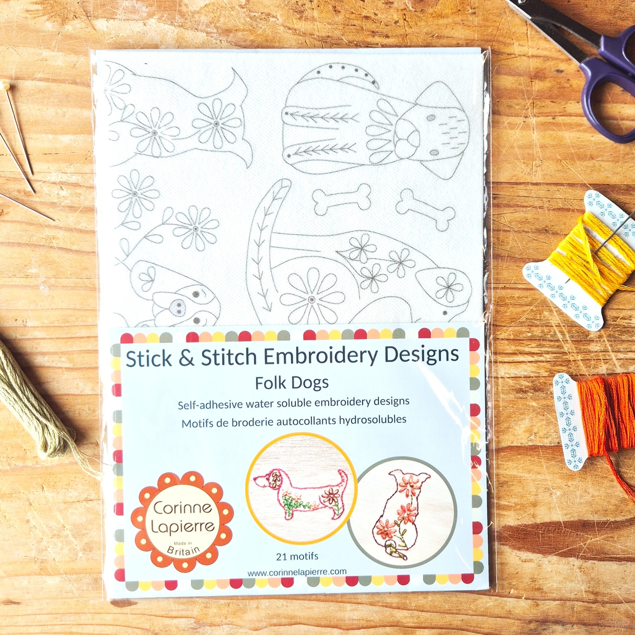 *Corinne Lapierre Stick & Stitch Embroidery Designs - Folk Dogs ...
