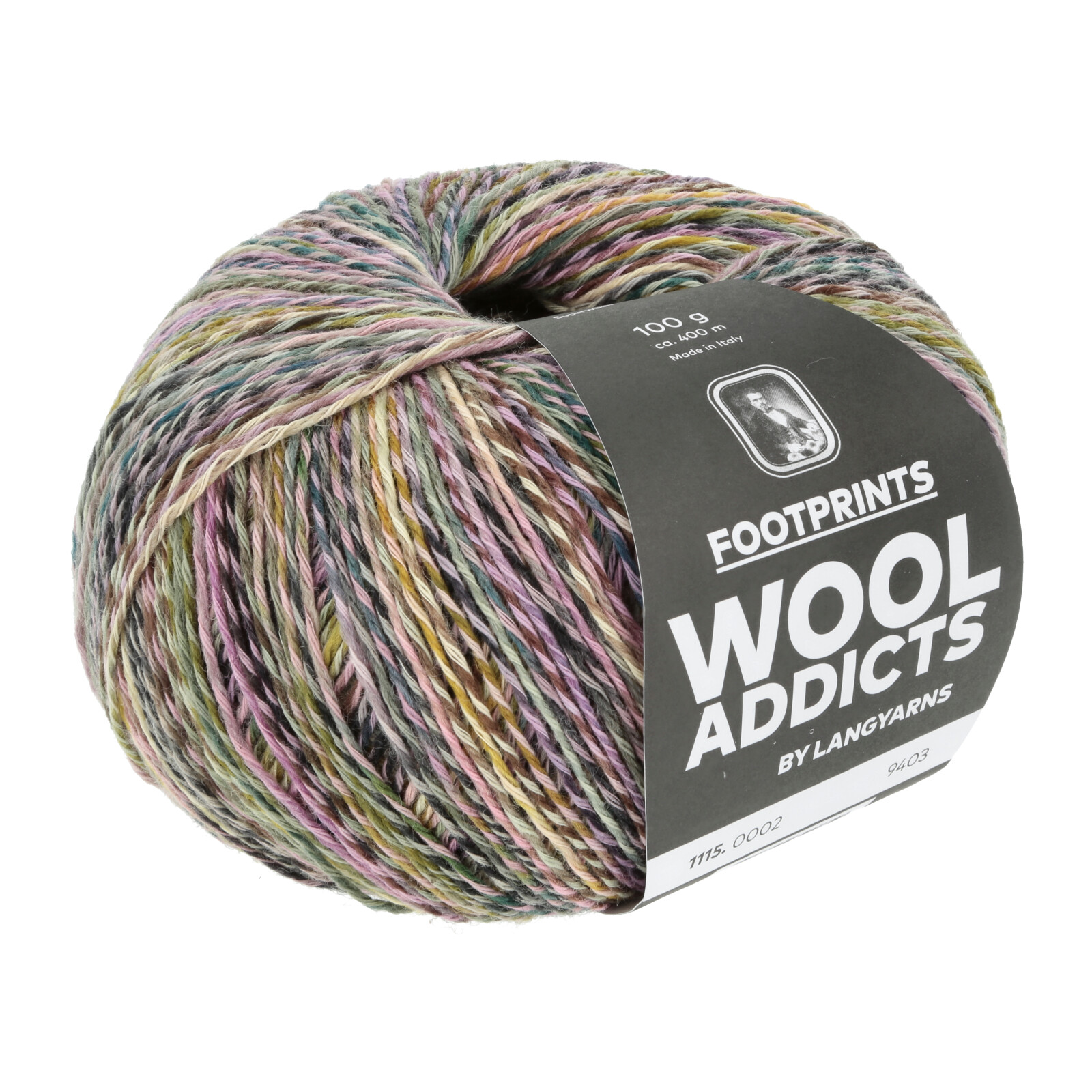 Wool Addicts Footprints - 002 - Purple/green - Wool Addicts by Lang ...