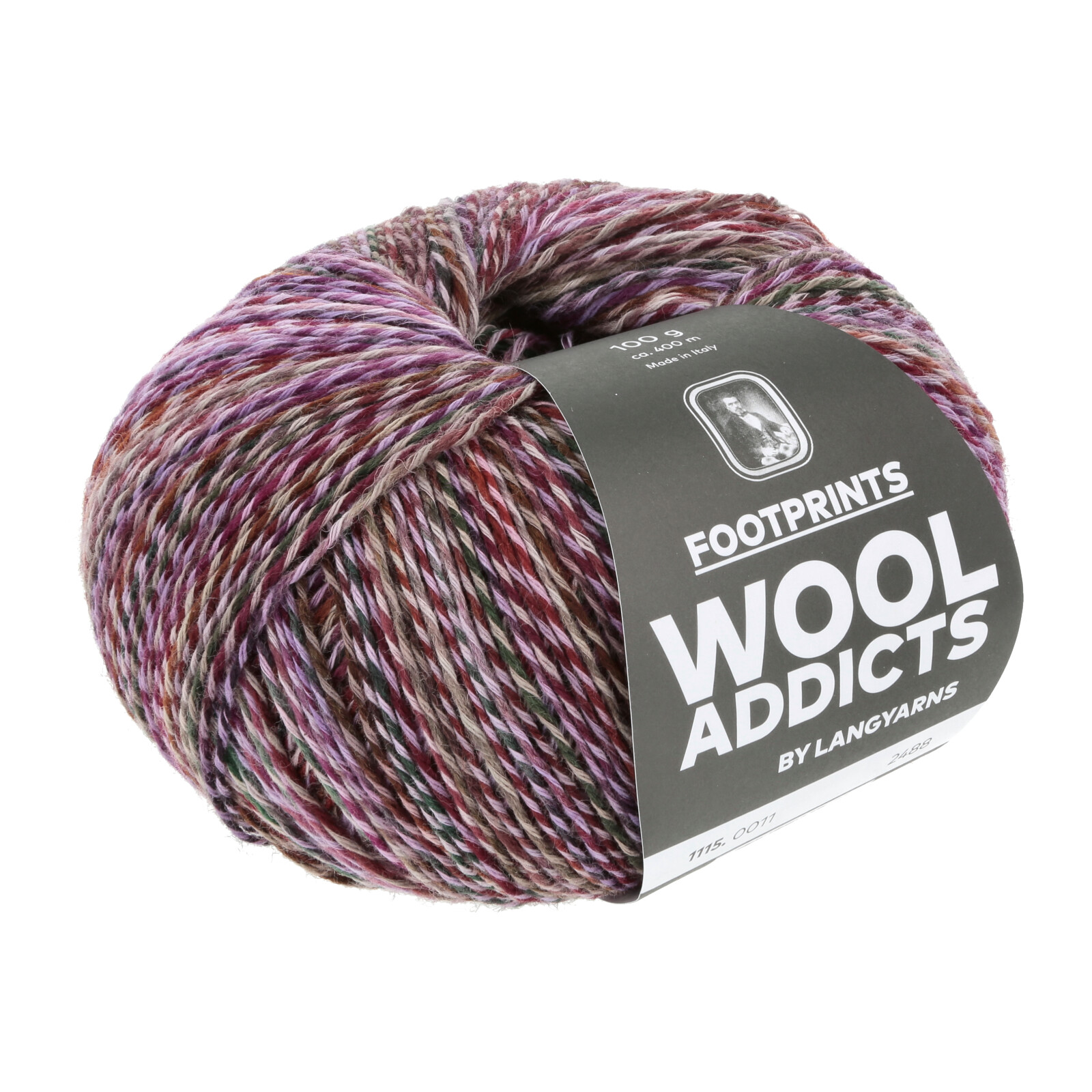Wool Addicts Footprints - 0011 - purple orchid - Wool Addicts by Lang ...