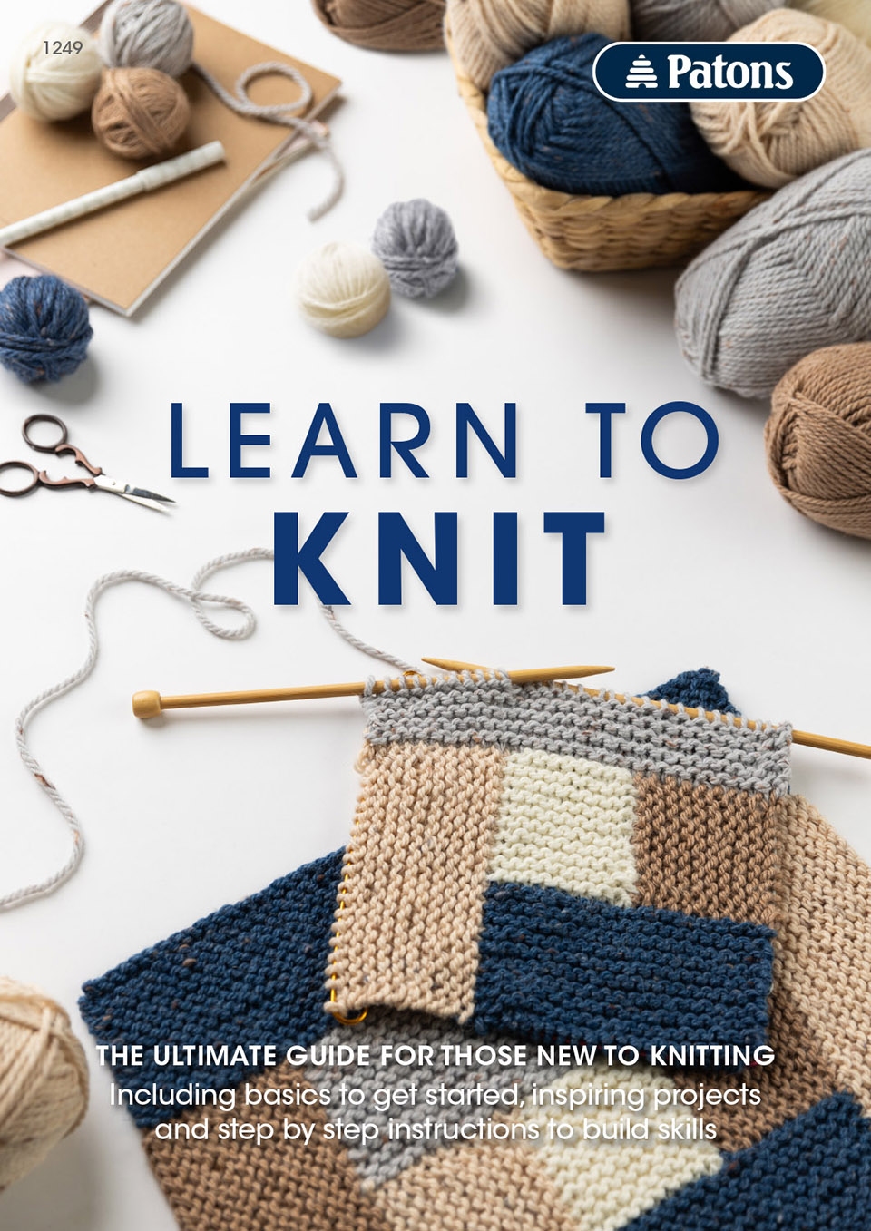 Patons Learn To Knit Book 1249 - Patons | Craftee Cottage