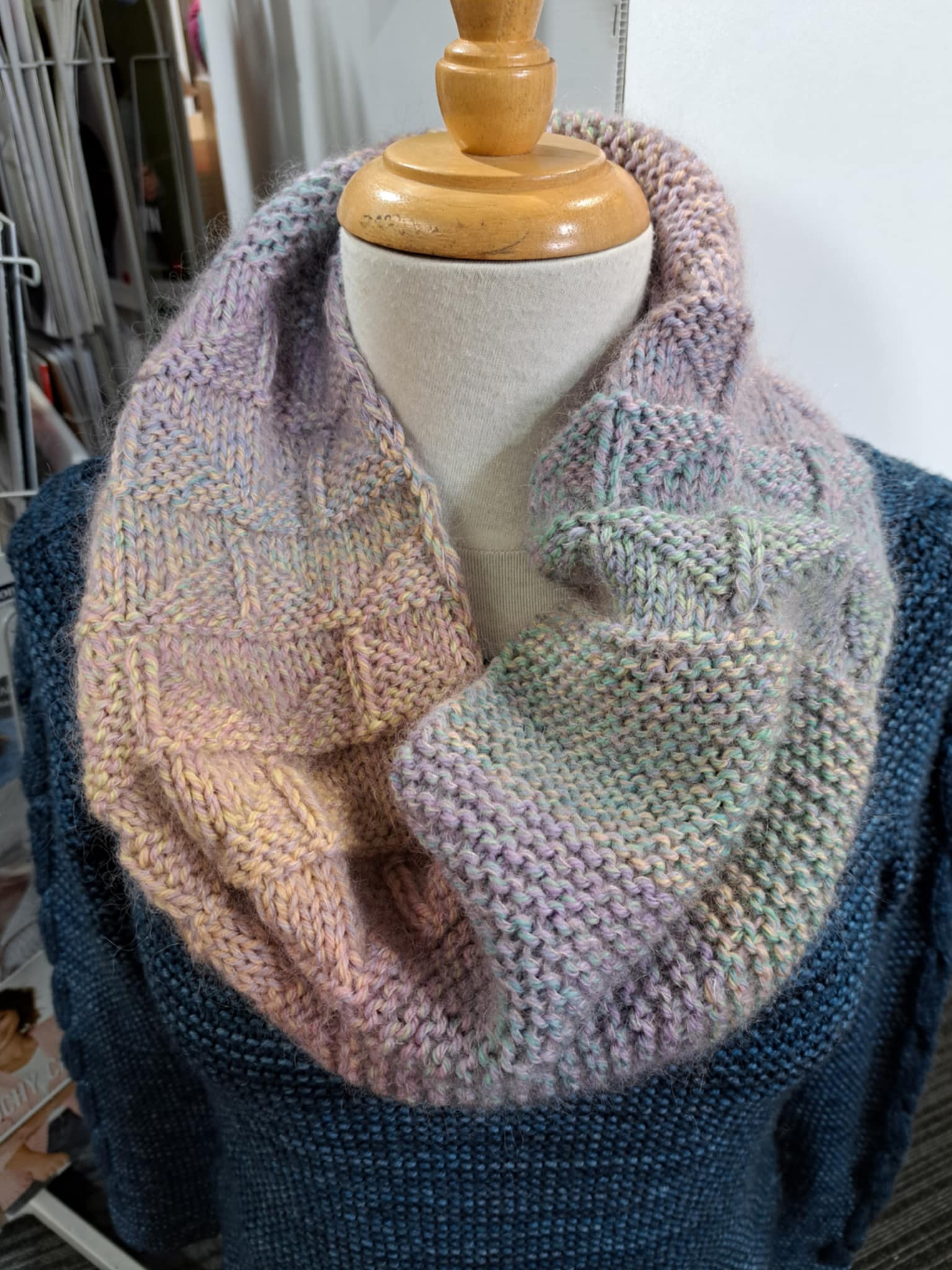 A beautiful medley Cowl kit | Craftee Cottage