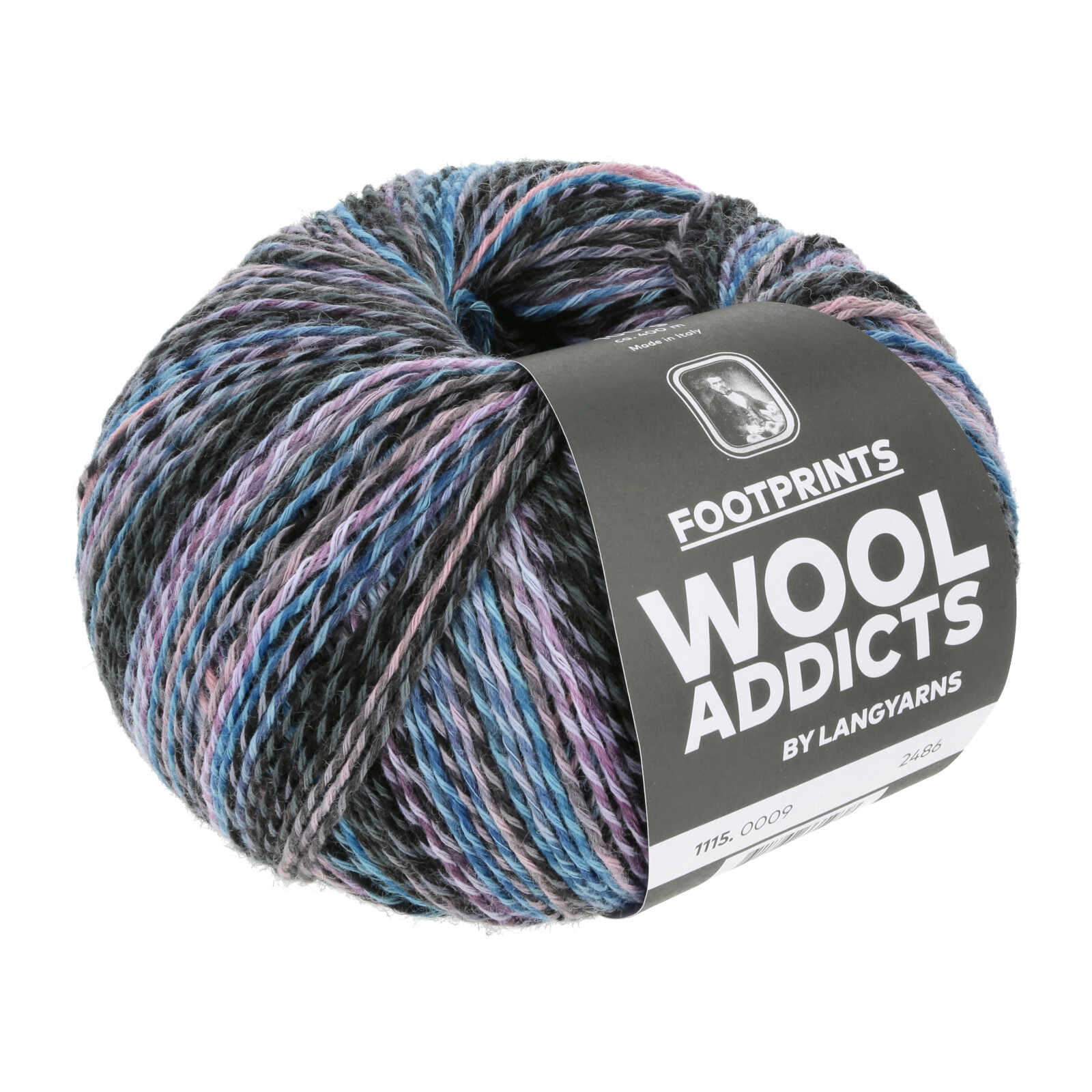 Wool Addicts Footprints - 009 - purple galaxy multi - Wool Addicts by ...