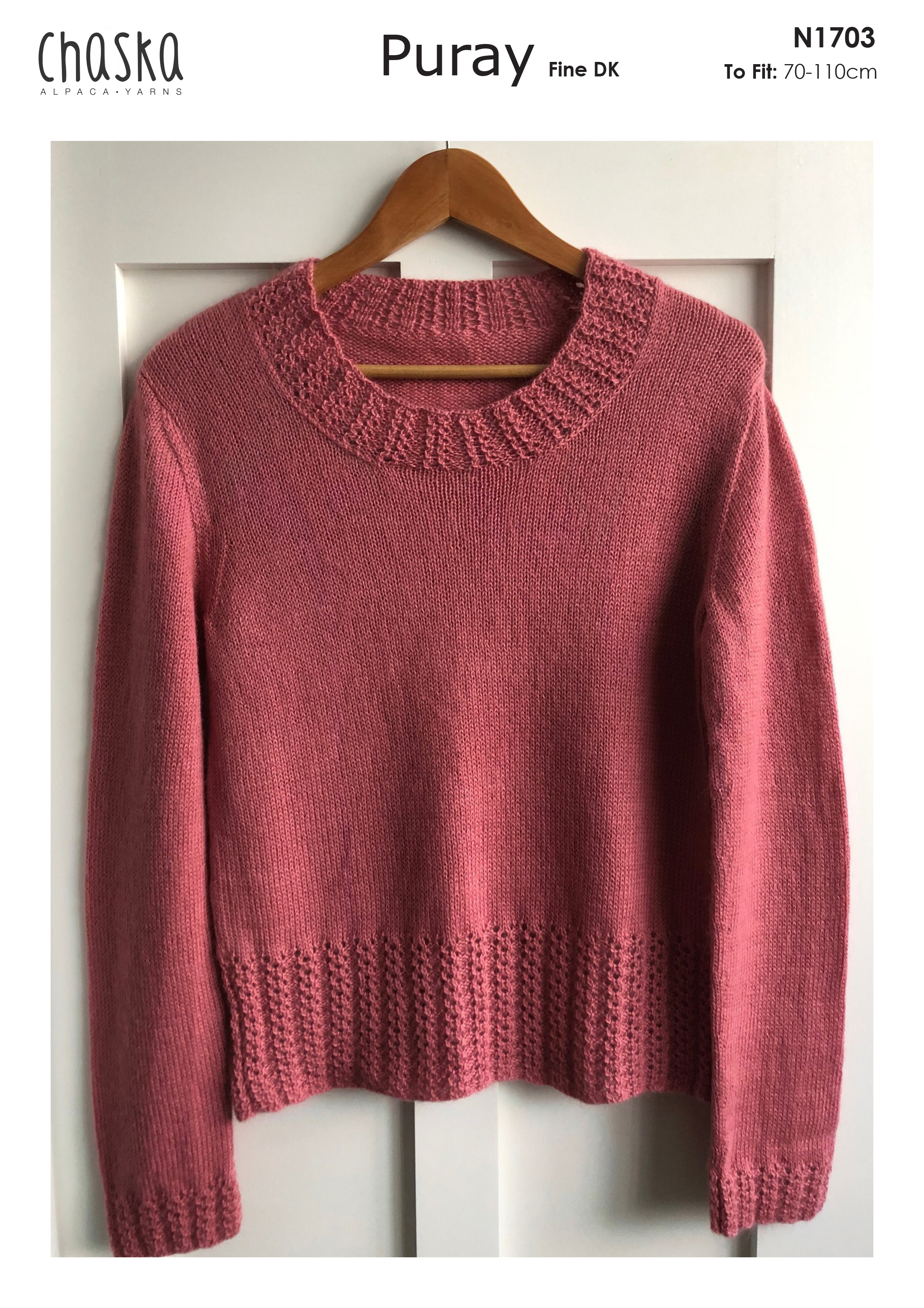 Naturally Chaska Puray dk leaflet N1703 - Chaska Yarns | Craftee Cottage