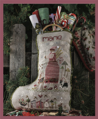 Shepherds Bush Christmas stocking design chart - Marie KIT - Shepherds ...