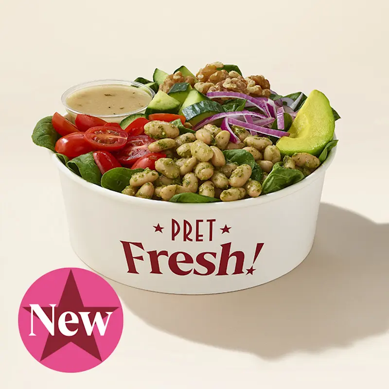 Pesto Marinated White Bean & Avocado Salad | Pret A Manger