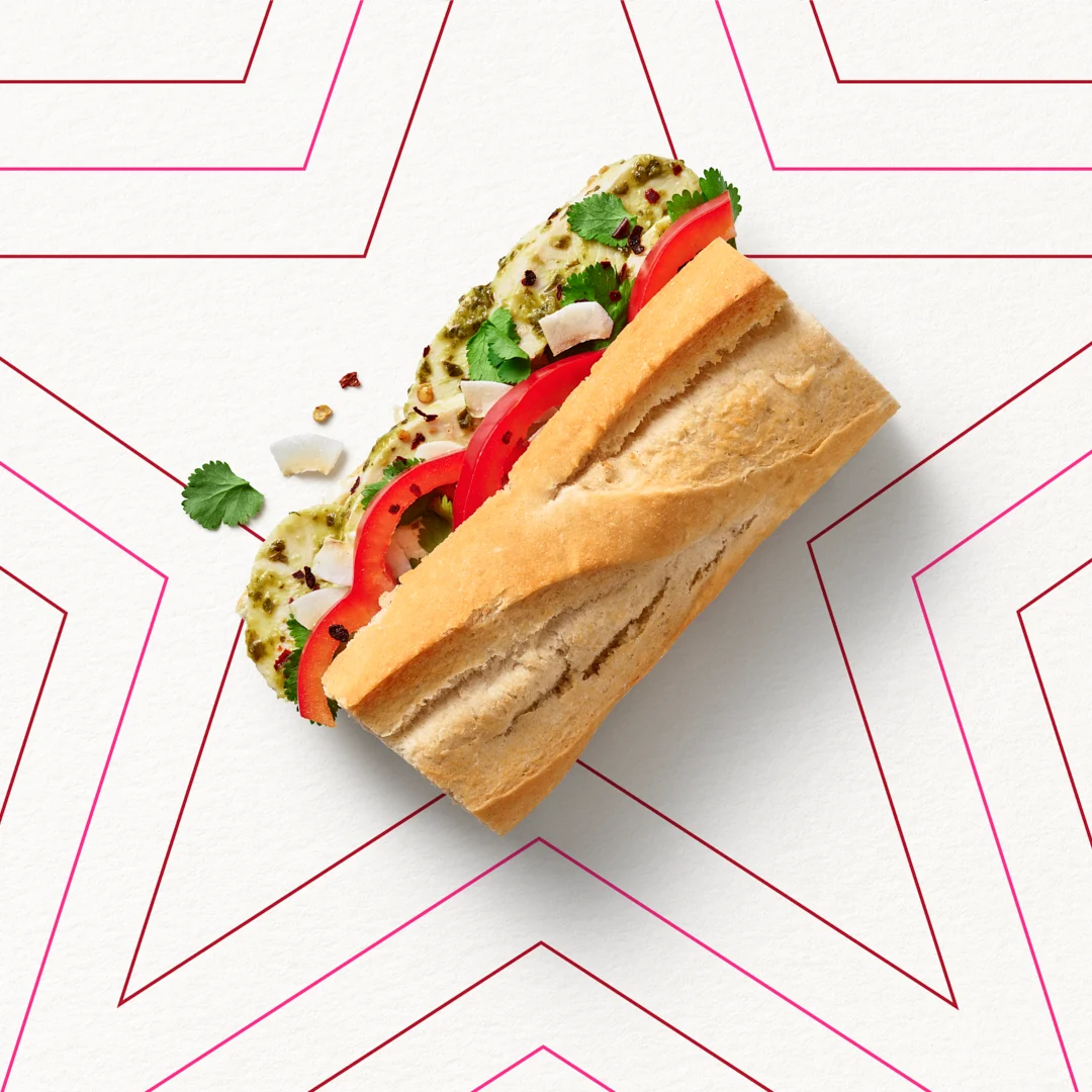Thai Style Chicken Half Baguette | Pret A Manger
