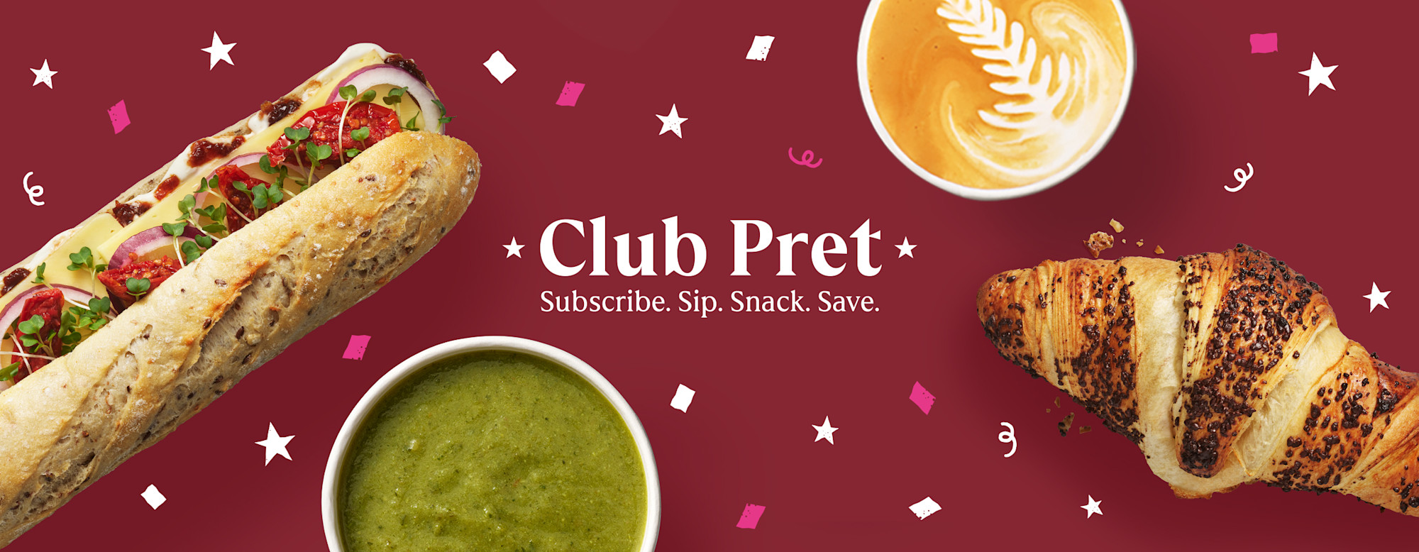 Club Pret - 5 Barista-Made Drinks A Day & 20% Off All Food | Pret A Manger