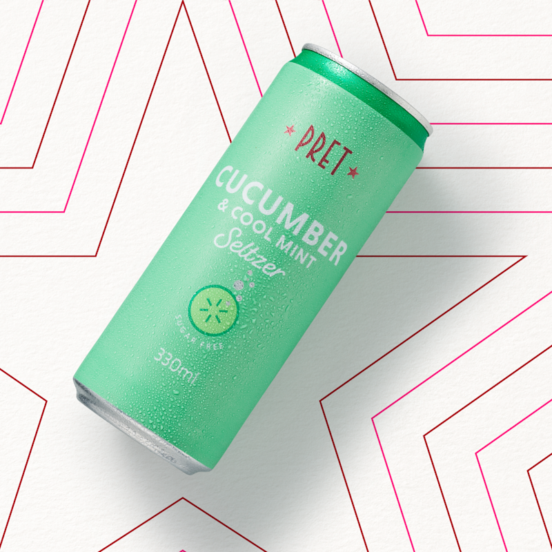 Cucumber & Mint Seltzer | Pret A Manger