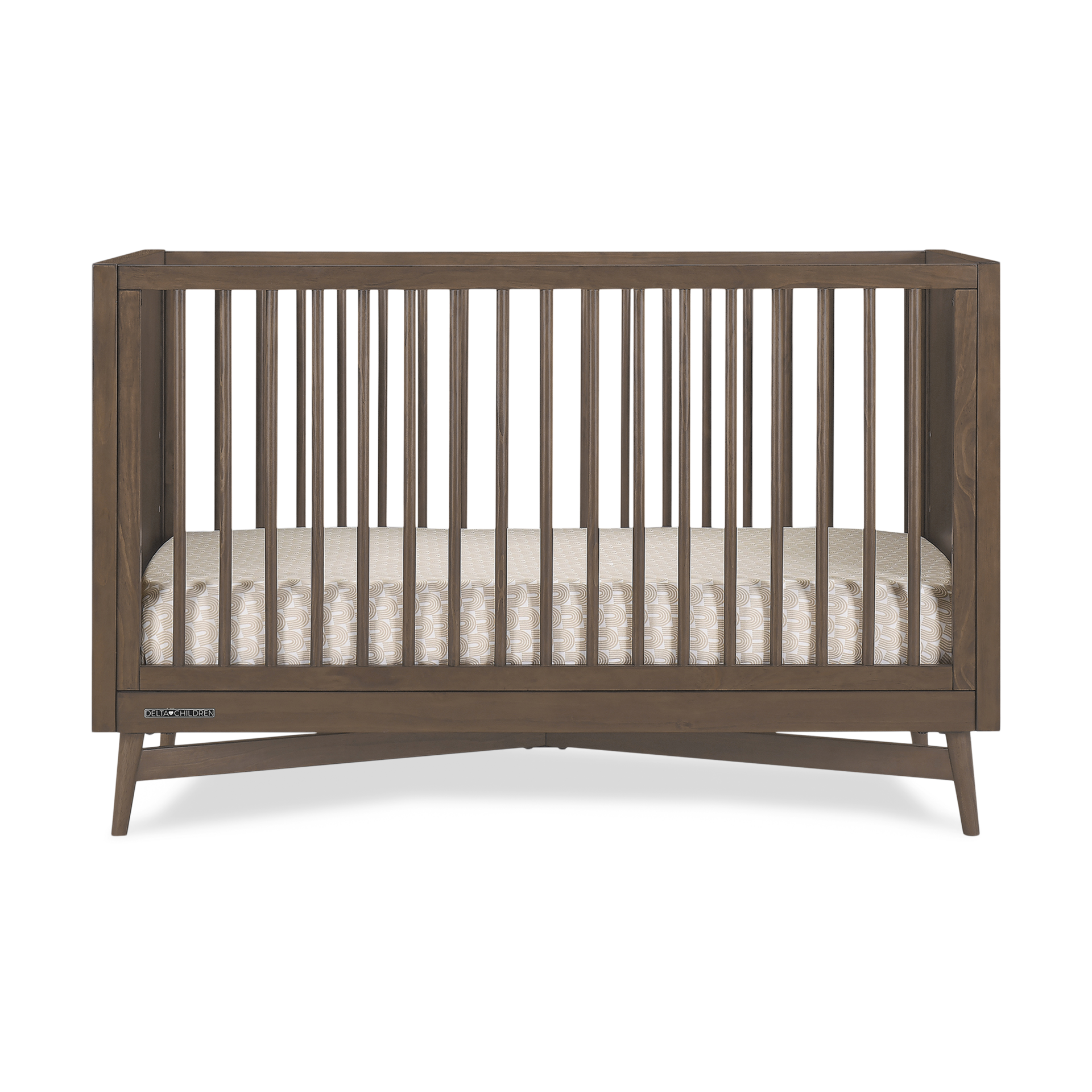 Delta Children Dylan 4-in-1 Convertible Crib - Teak Brown | Babylist Shop