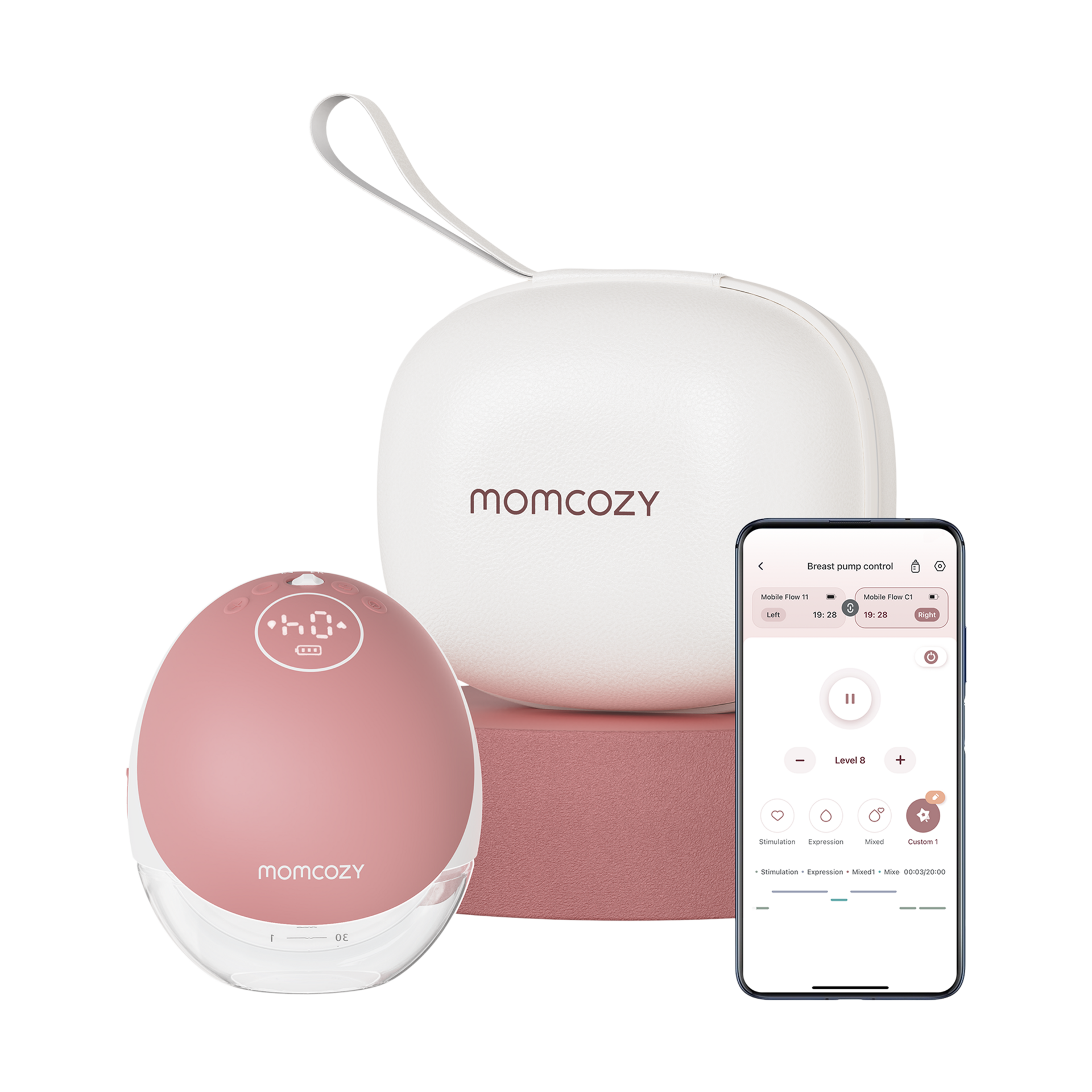 Momcozy M9 Wearable Electric Breast Pump with Smart App - Single ...