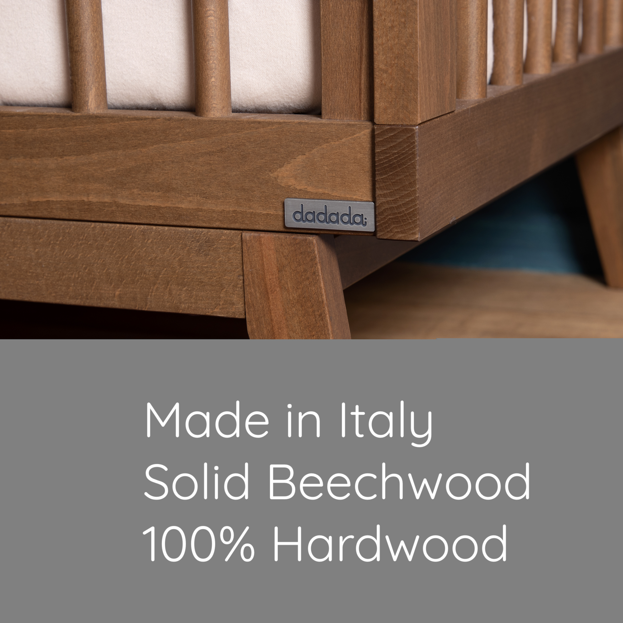 dadada Soho 3-in-1 Convertible Crib - Walnut | Babylist Shop