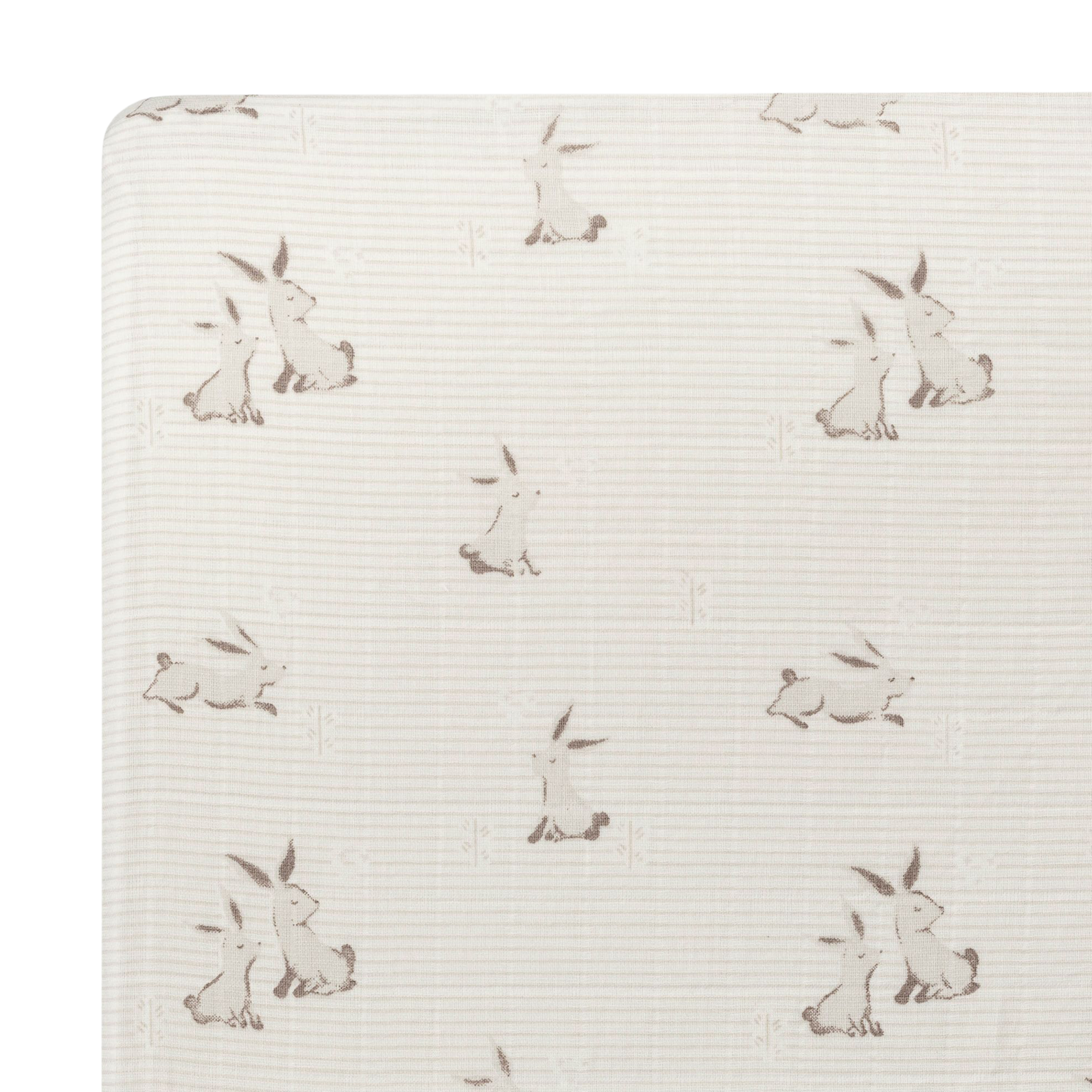 Crane Baby Avery Organic Cotton Fitted Crib Sheet - Bunny | Babylist Shop