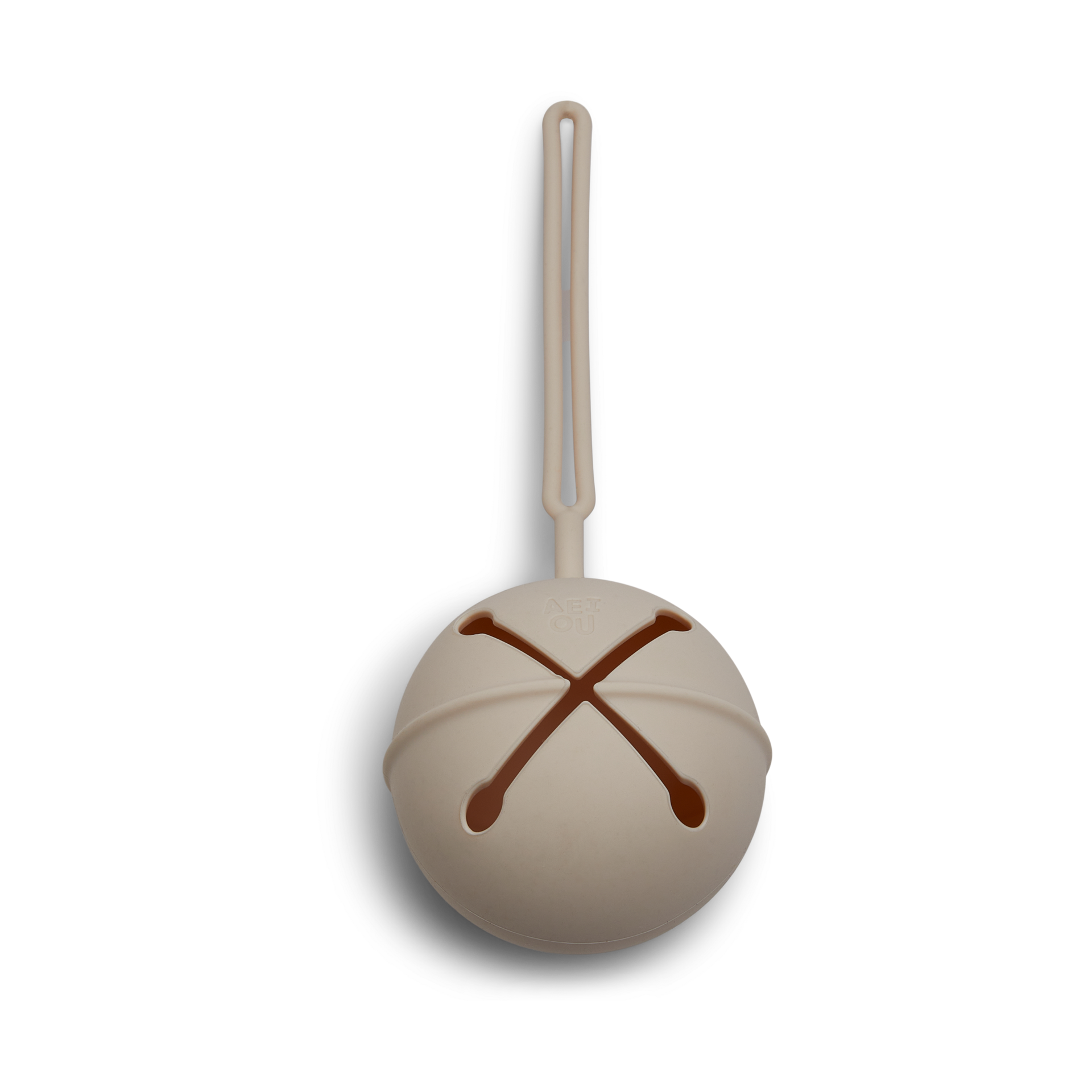 AEIOU Silicone Pacifier Pouch - Oat | Babylist Shop