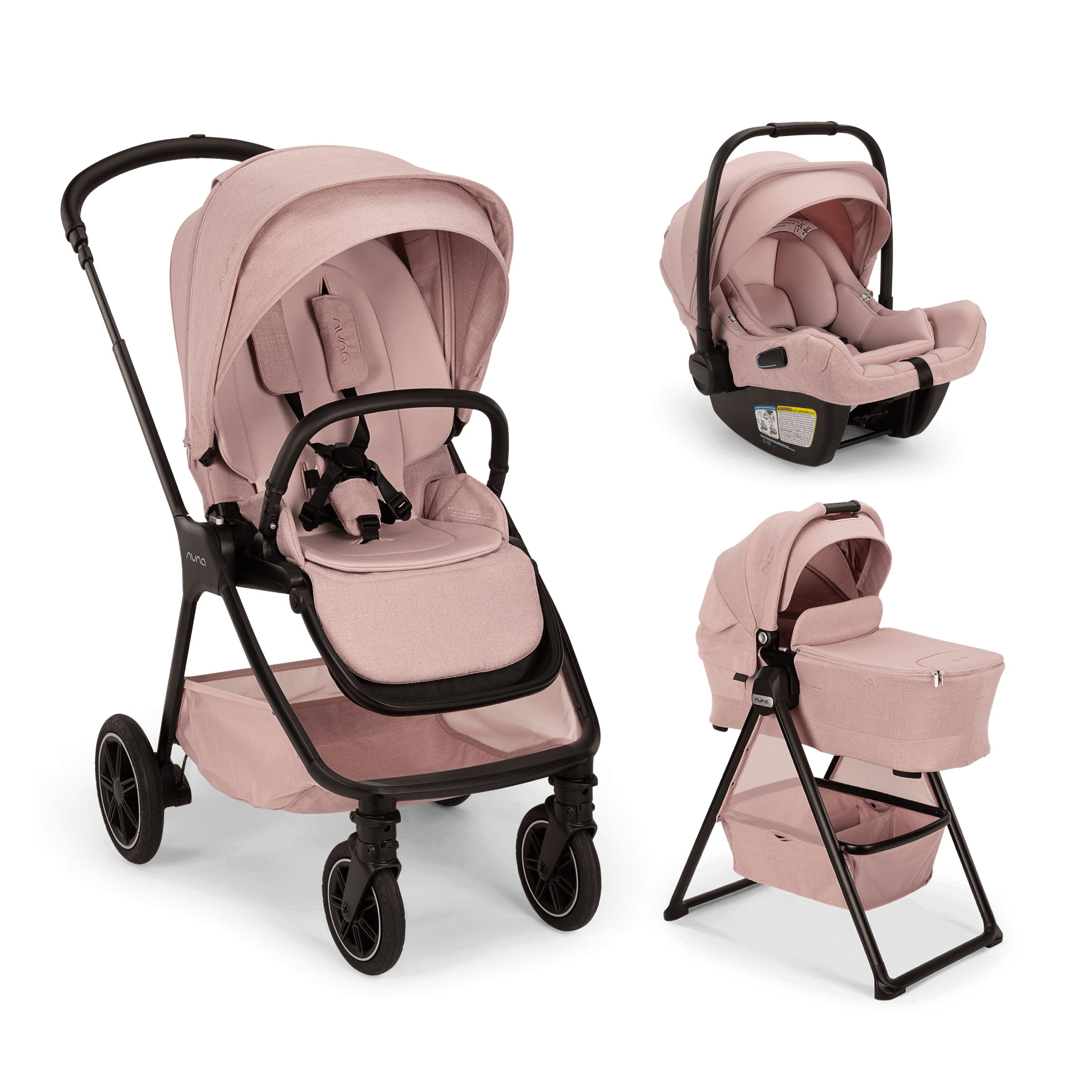 Nuna PIPA aire rx & TRIV next & LYTL bassinet Travel System - Thistle | Babylist Shop