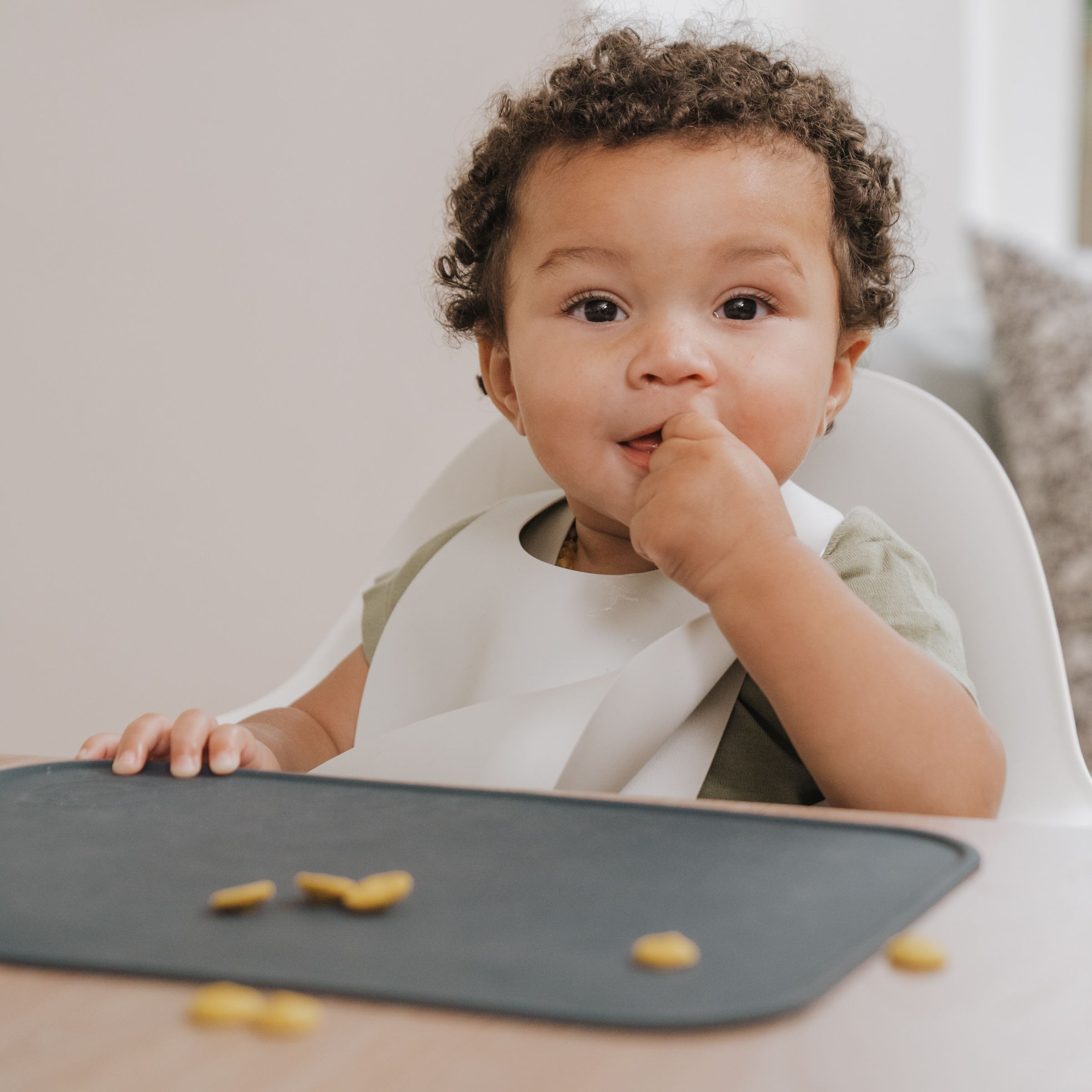 Mockingbird High Chair - Beechwood/White | Babylist Shop