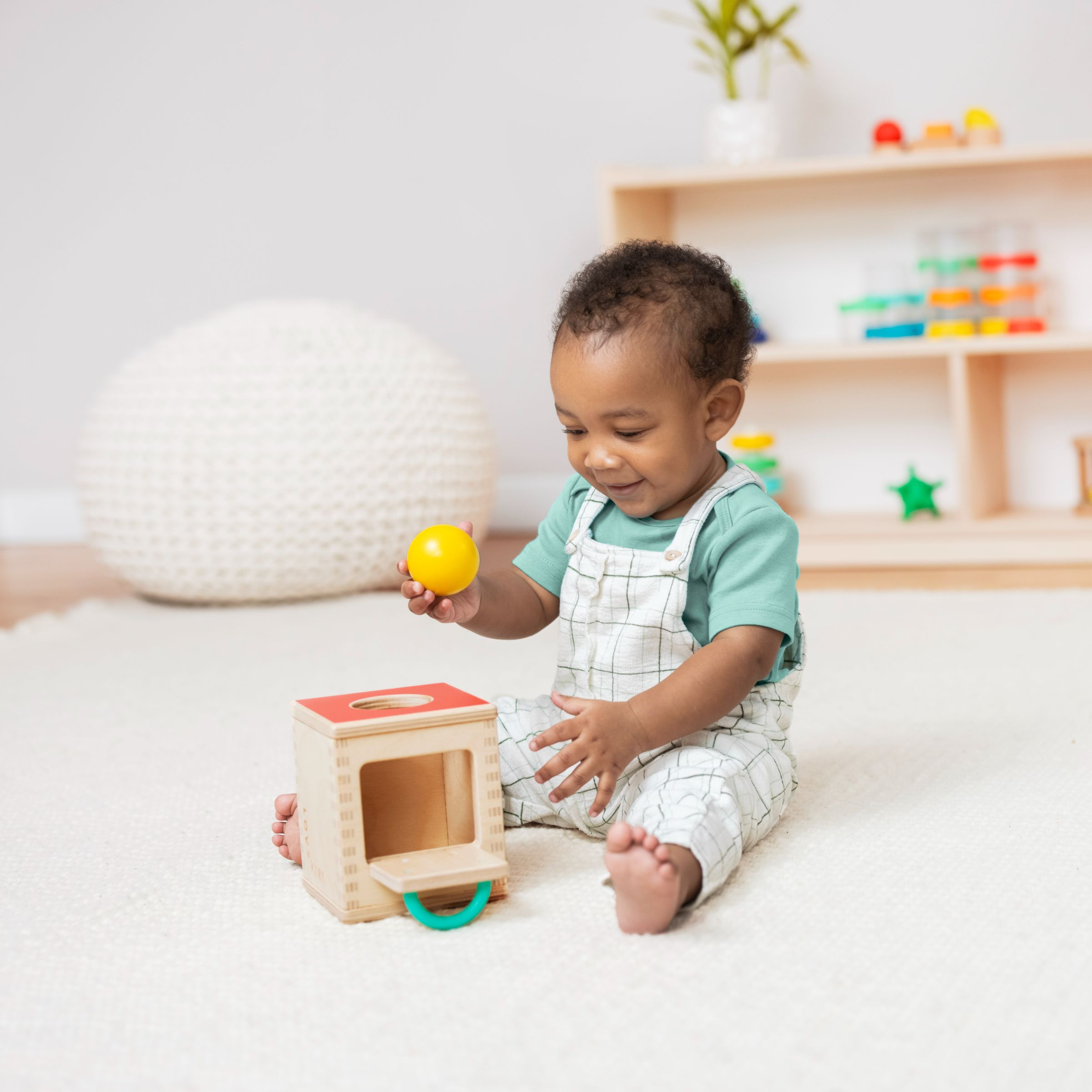 Lovevery Hide & Find Drop Box, Baby Toy - 9 Months+ | Babylist Shop