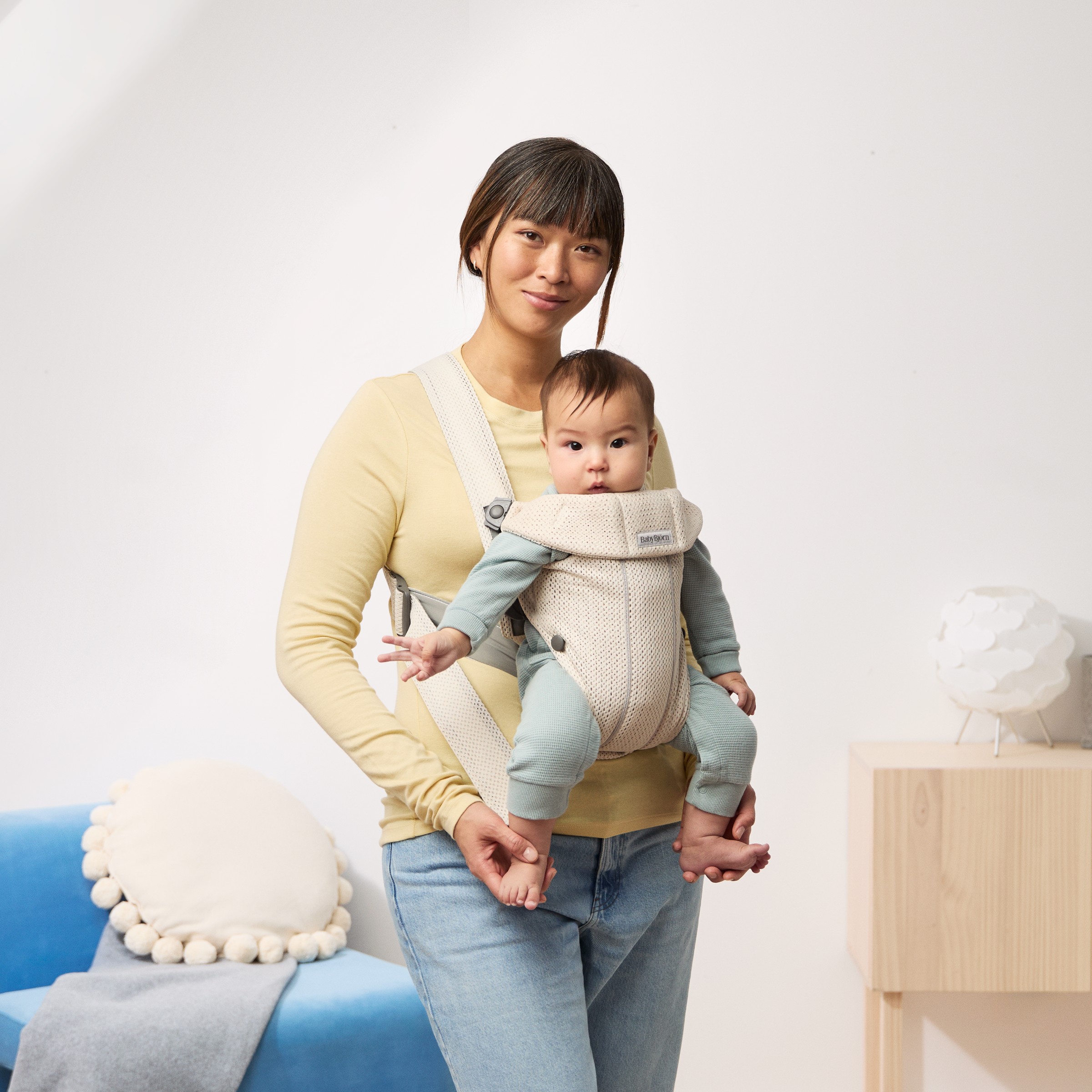 BabyBjörn Baby Carrier Mini - Cream Mesh | Babylist Shop