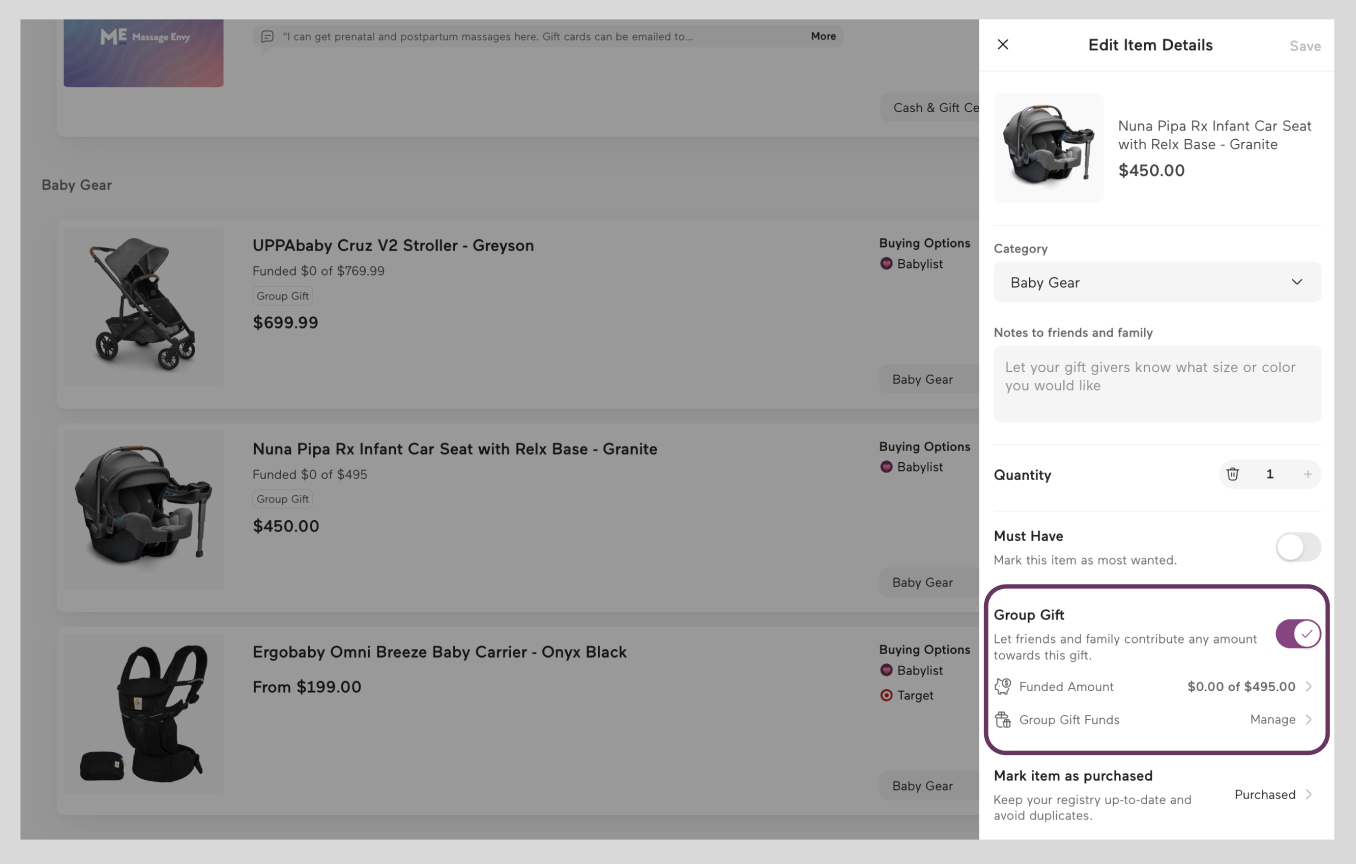 Babylist Registry Hacks