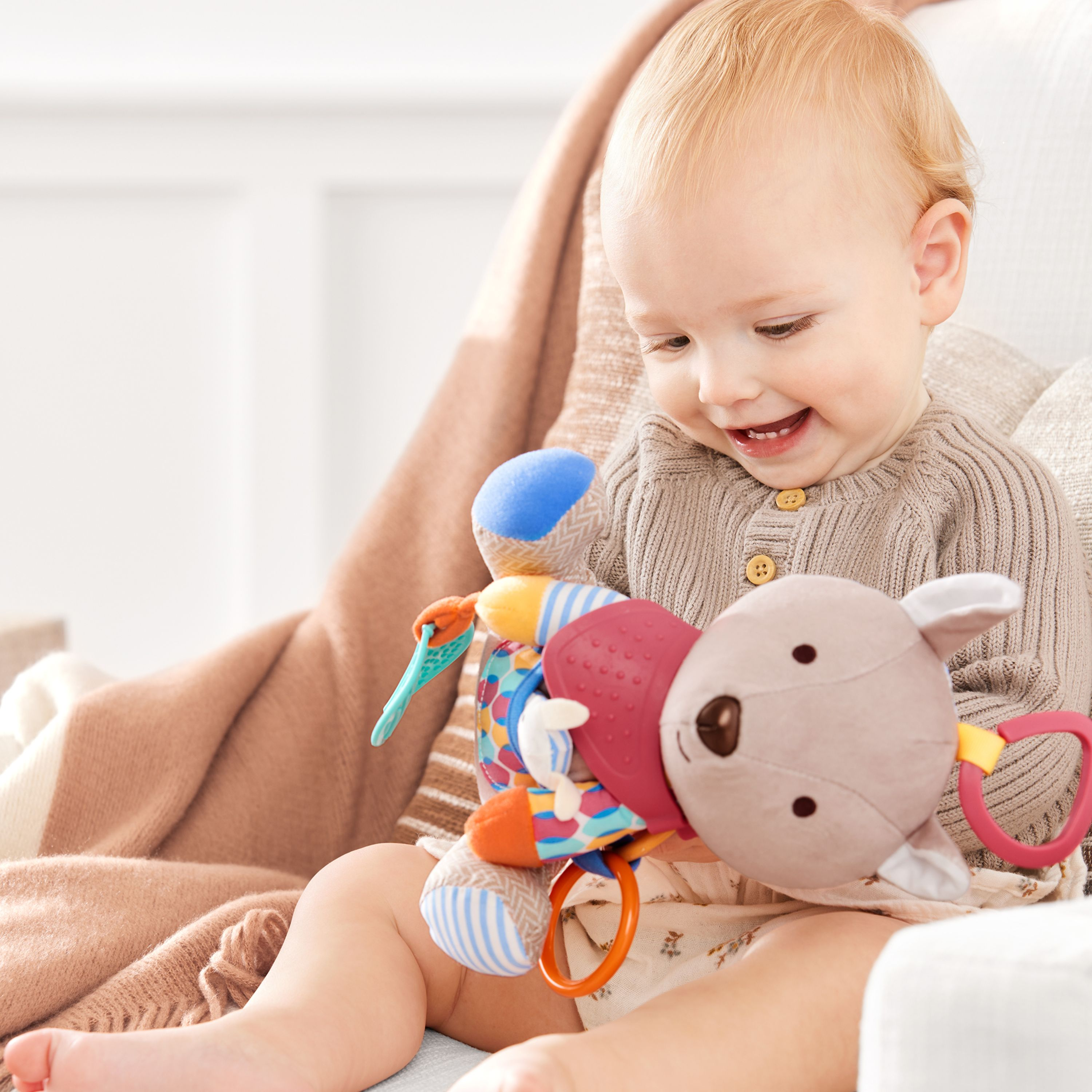 Skip Hop Bandana Buddies Kangaroo Stroller Toy - Kangaroo | Babylist Shop