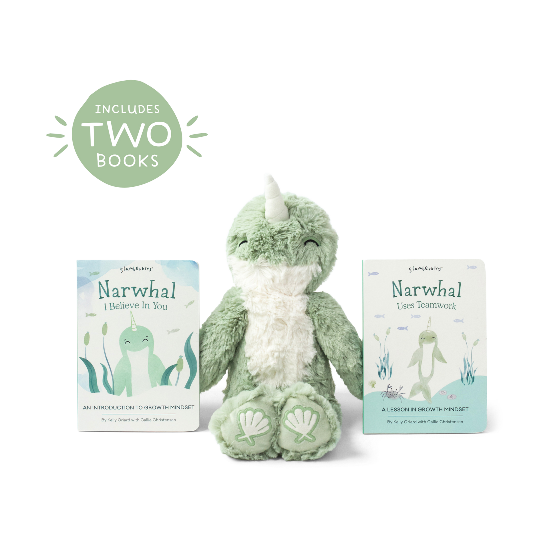 Slumberkins, Inc. Kin & Book Bundle - Narwhal's Growth Mindset ...