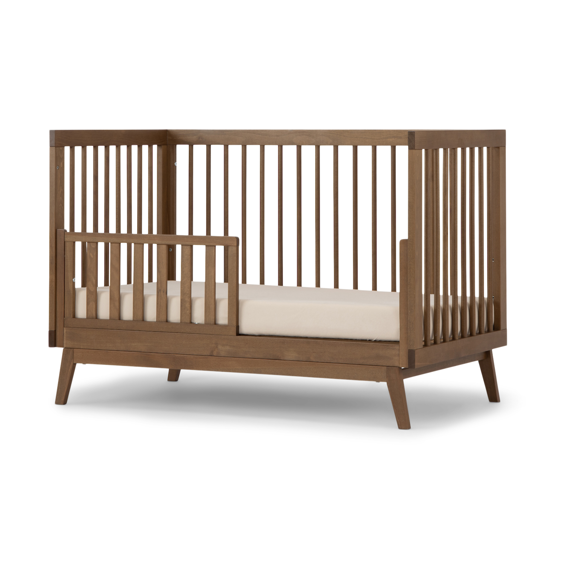 dadada Soho 3-in-1 Convertible Crib - Walnut | Babylist Shop