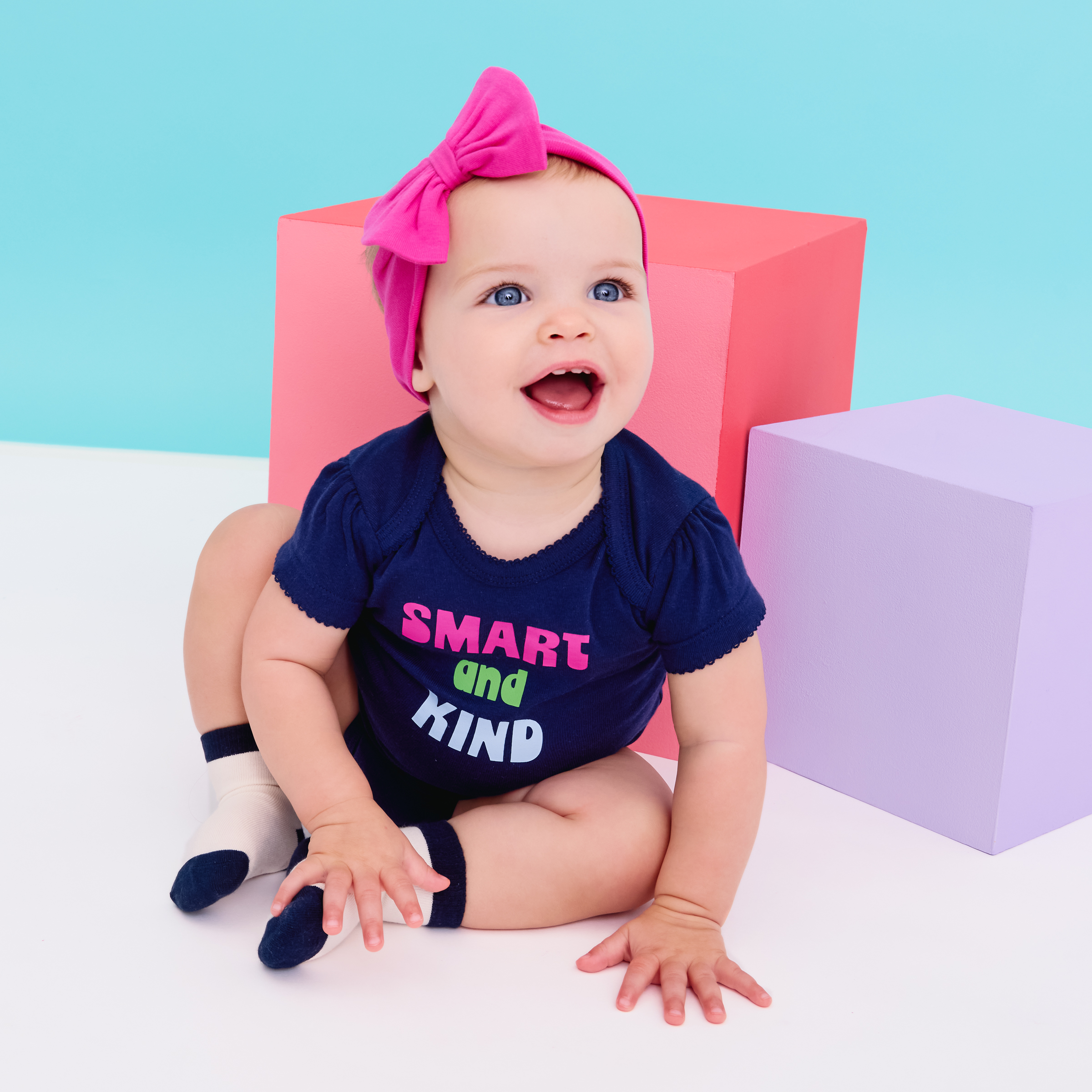 Small Story 5-Pack Short Sleeve Bodysuits Printed - Flower Power, 6-9 M ...