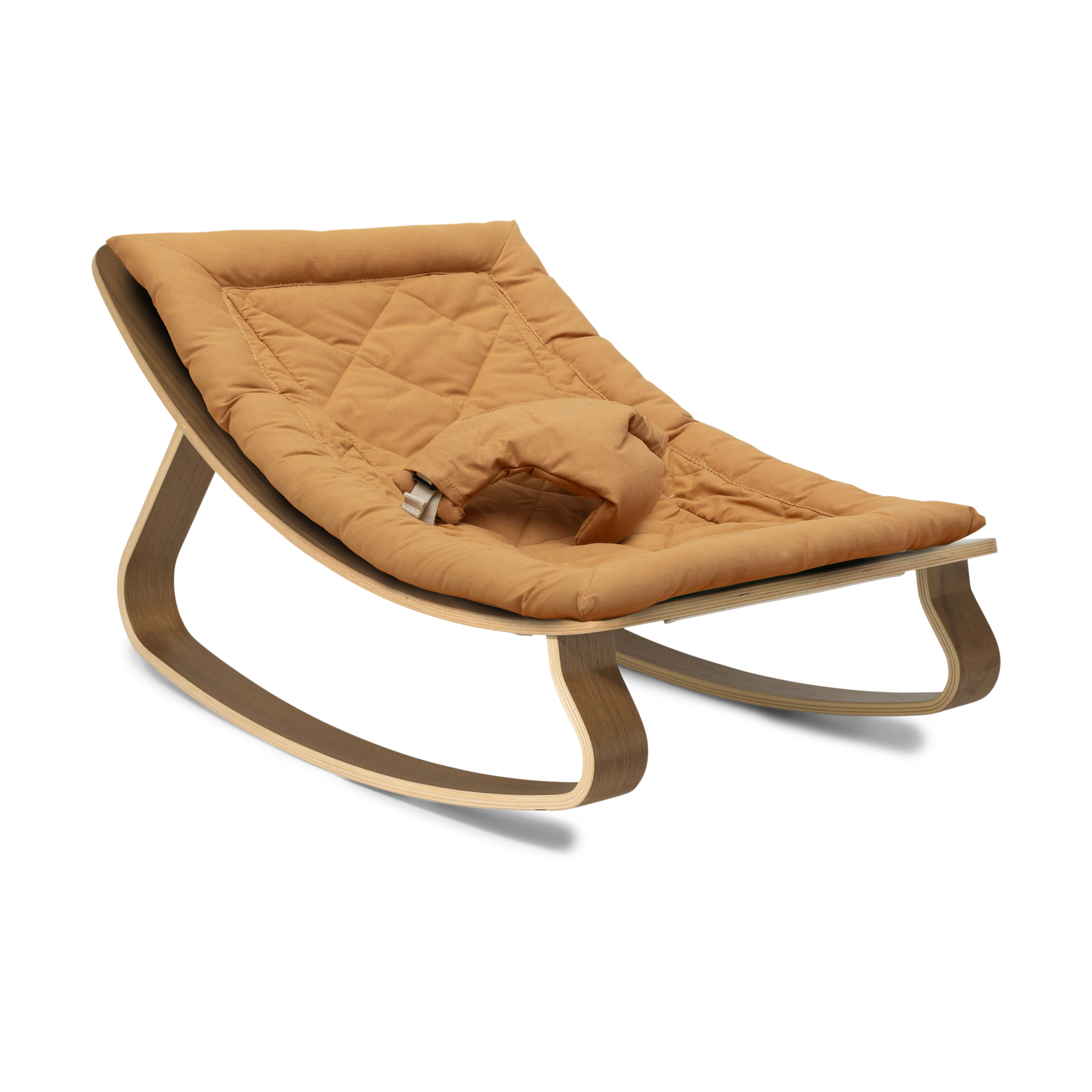 Charlie Crane LEVO Baby Rocker - Camel, Walnut | Babylist Shop