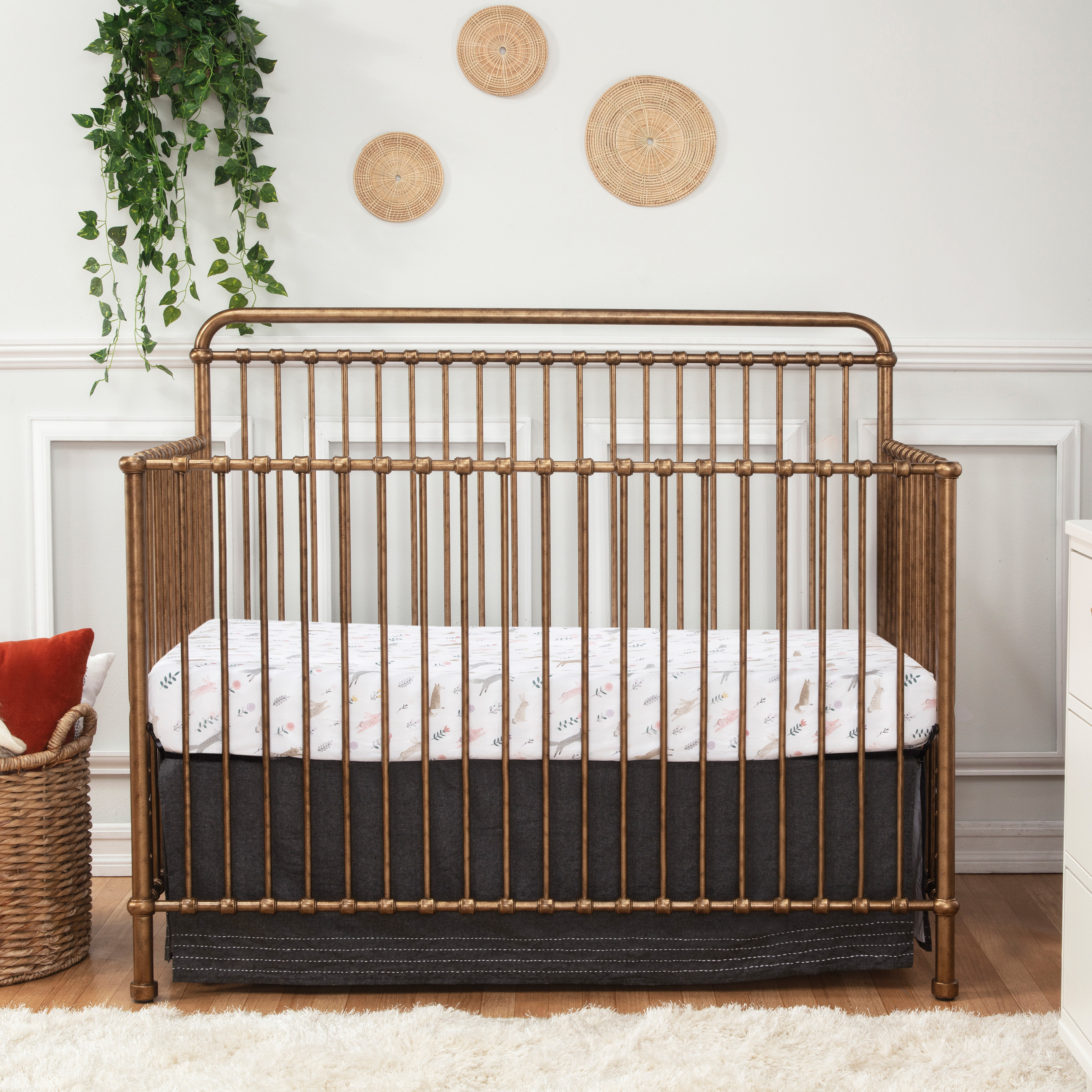 Namesake Winston 4-in-1 Convertible Crib - Vintage Gold | Babylist Shop