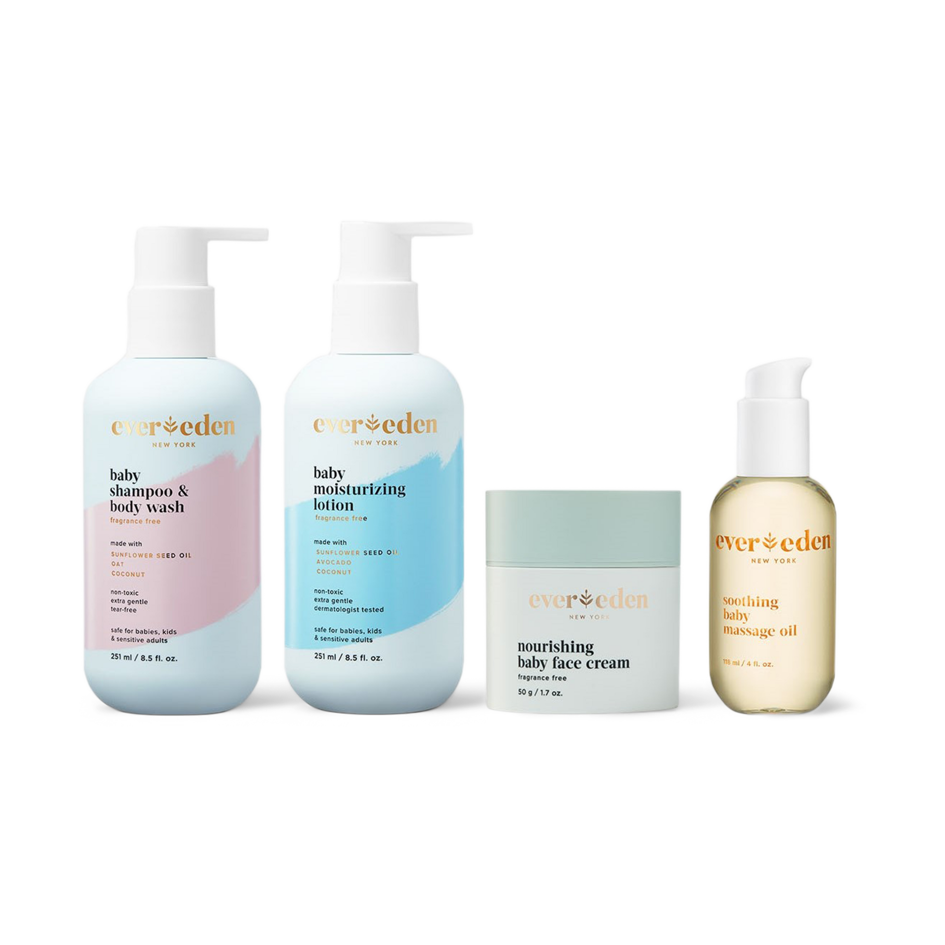 Evereden Newborn Baby Skincare Bundle | Babylist Shop