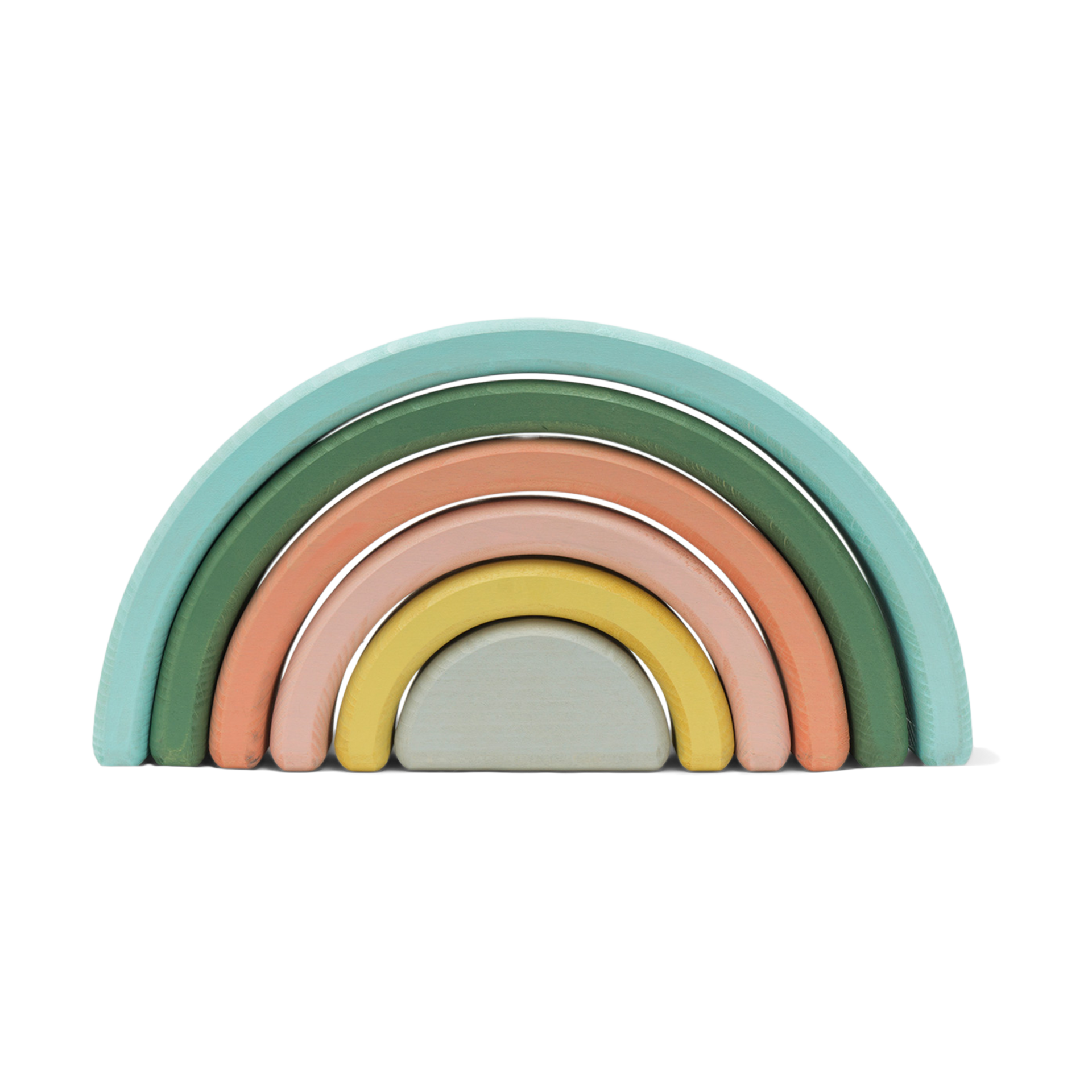 Wonder & Wise Rainbow Wooden Nesting Blocks | Babylist Shop