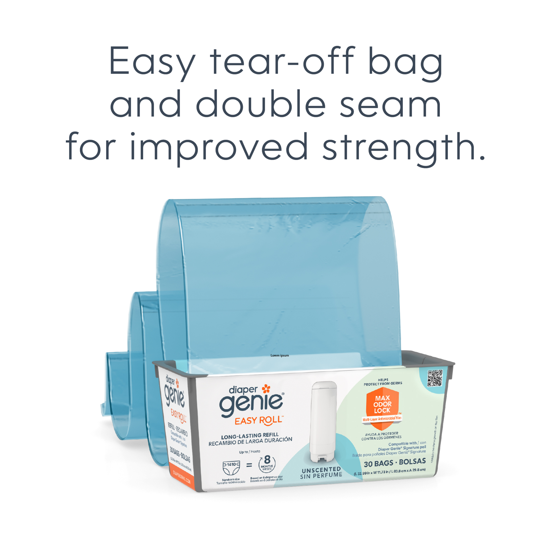 Diaper Genie Easy Roll Refill Bags (Compatible with Signature and ...