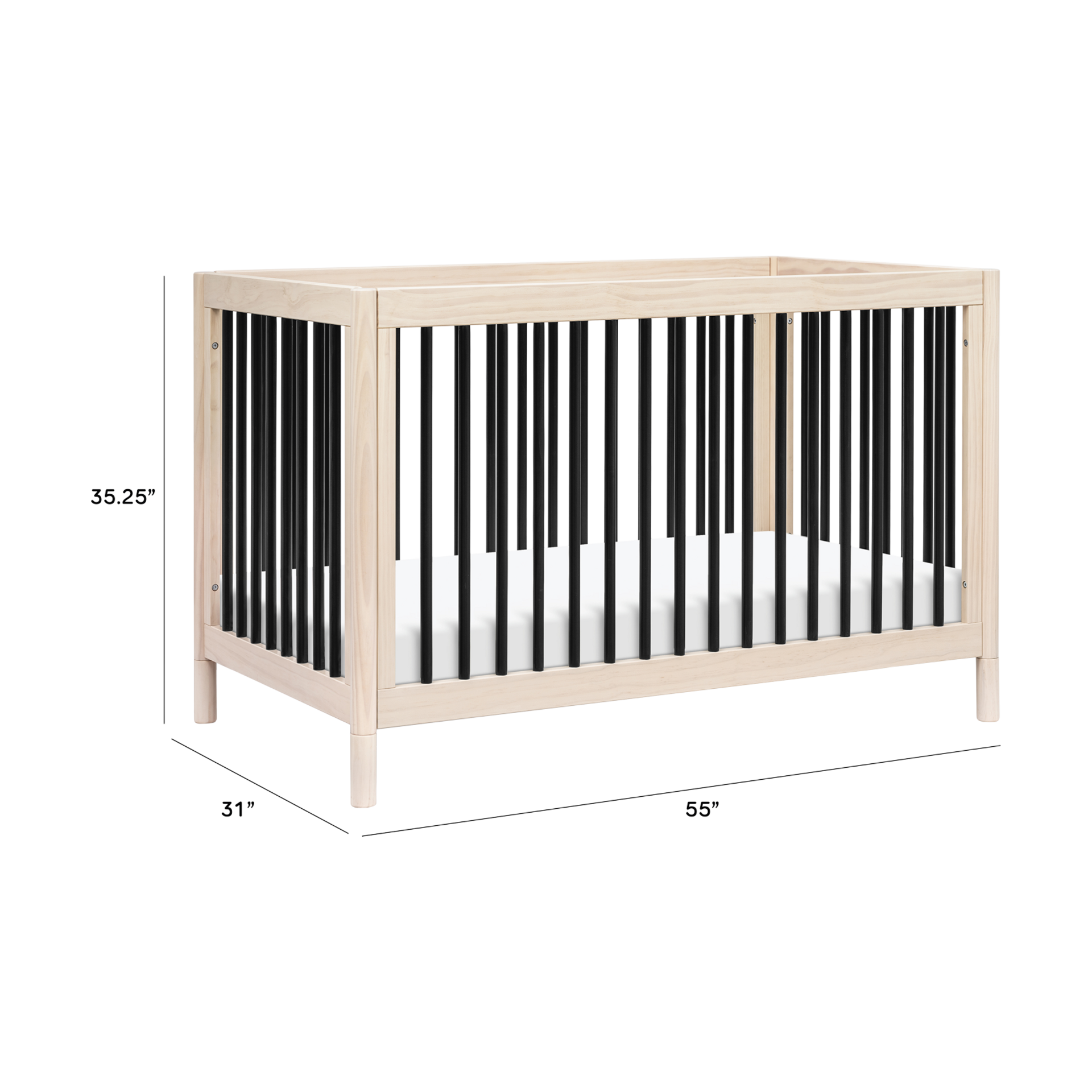 babyletto Gelato 4-in-1 Convertible Crib with Toddler Bed Conversion ...
