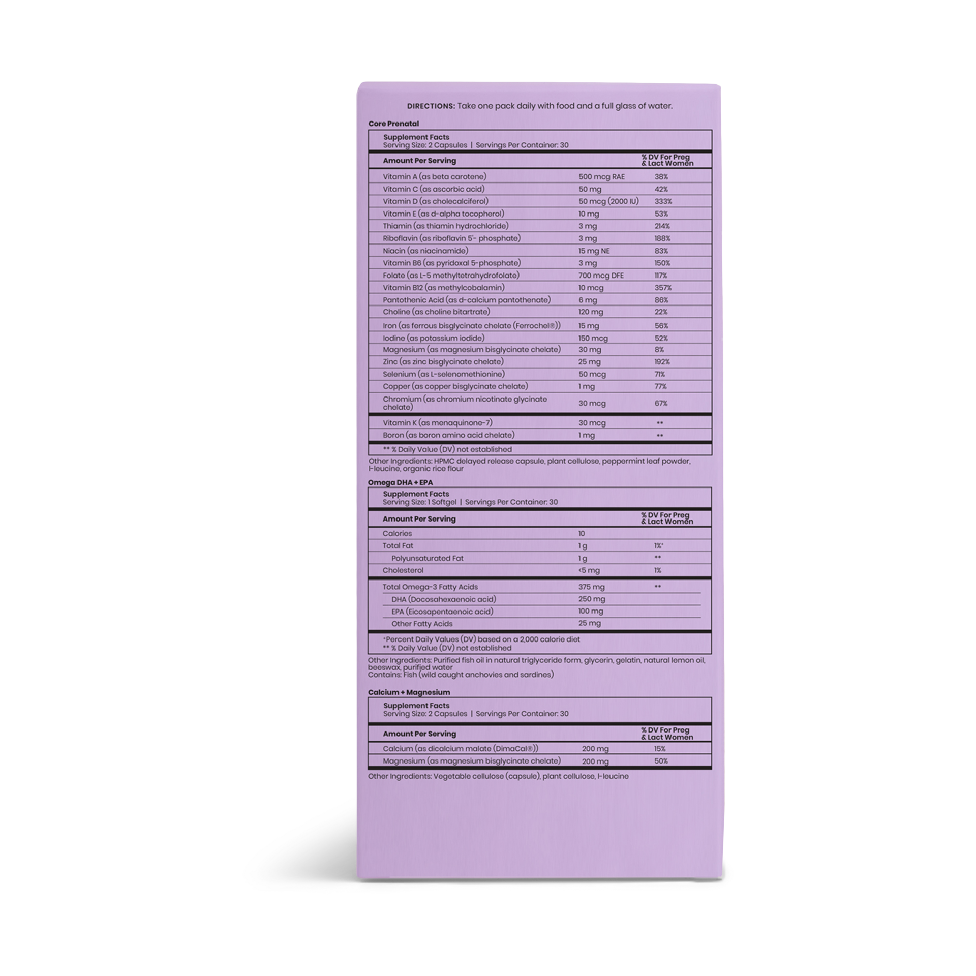 Perelel 2nd Trimester Pack - Prenatal Vitamins & Supplements - 30 ...